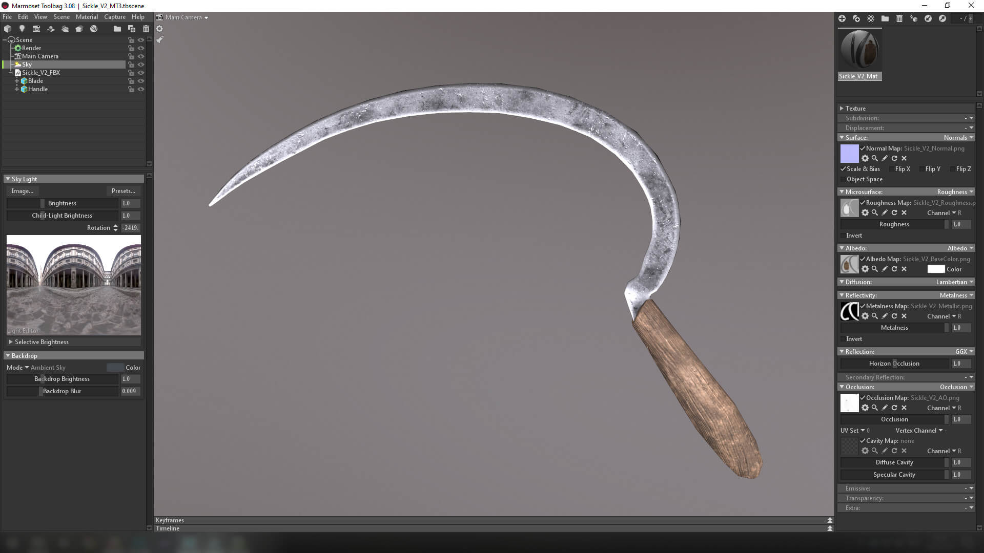 Sickle V2 - 3D Model by Grishmanovskij Anton