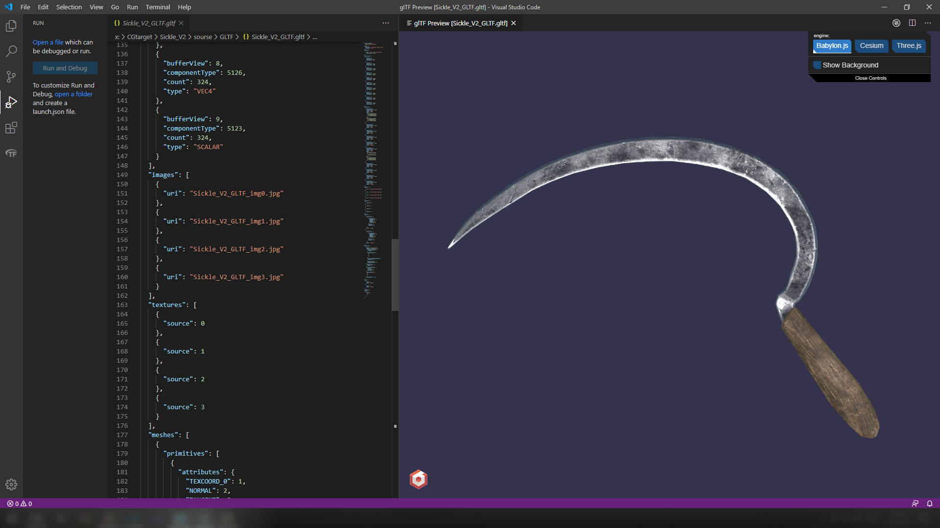 Sickle V2 - 3D Model by Grishmanovskij Anton