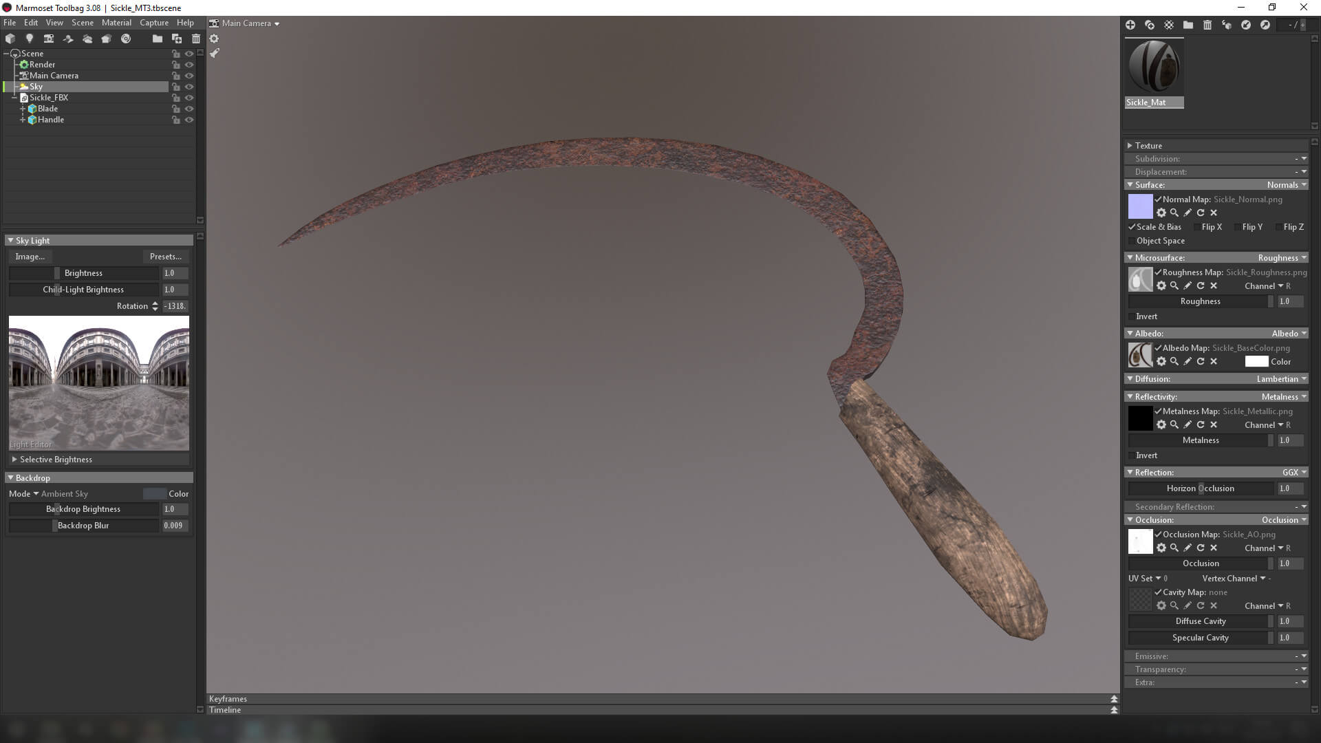 Sickle - 3D Model by Grishmanovskij Anton