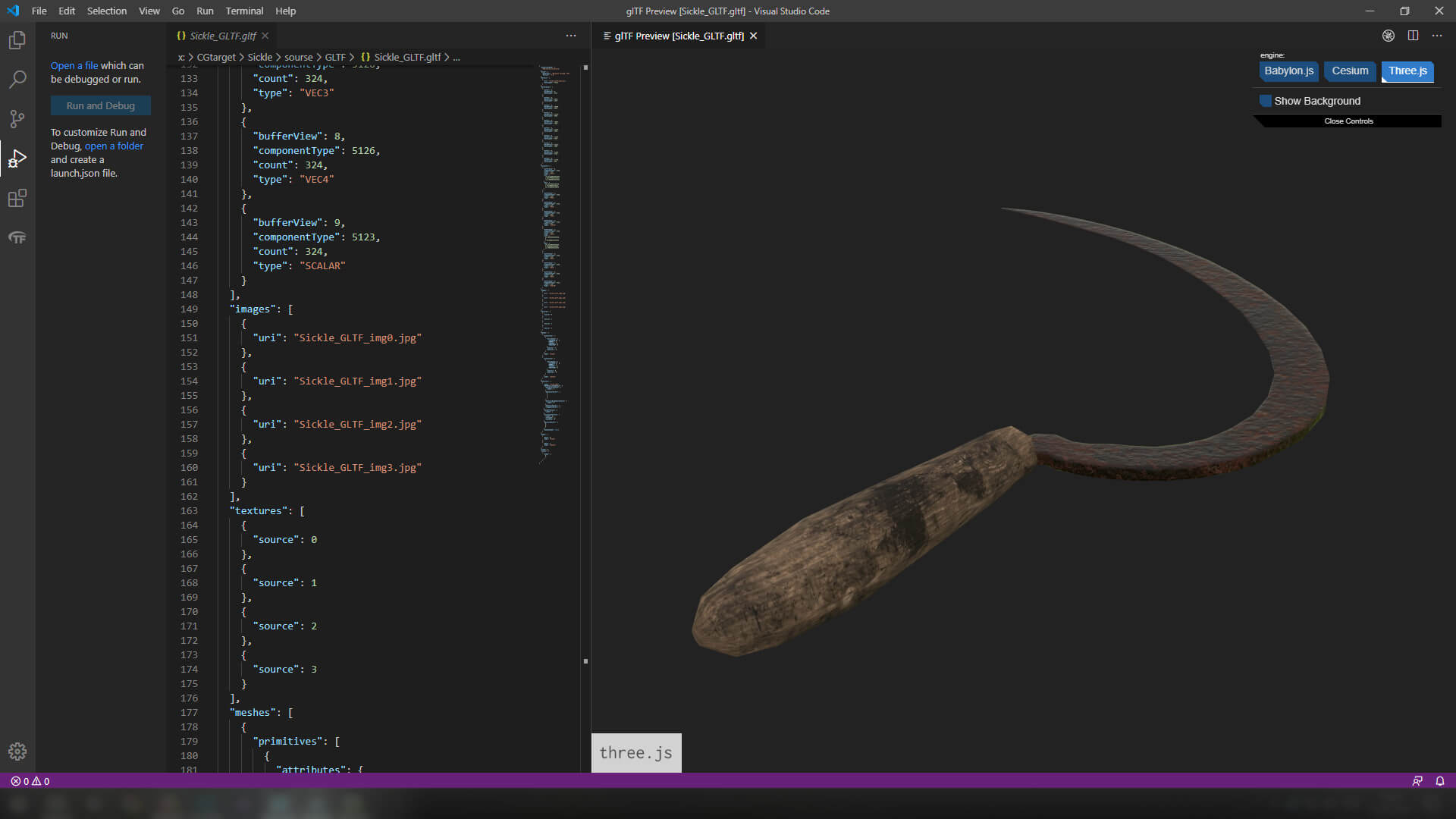 Sickle - 3D Model by Grishmanovskij Anton