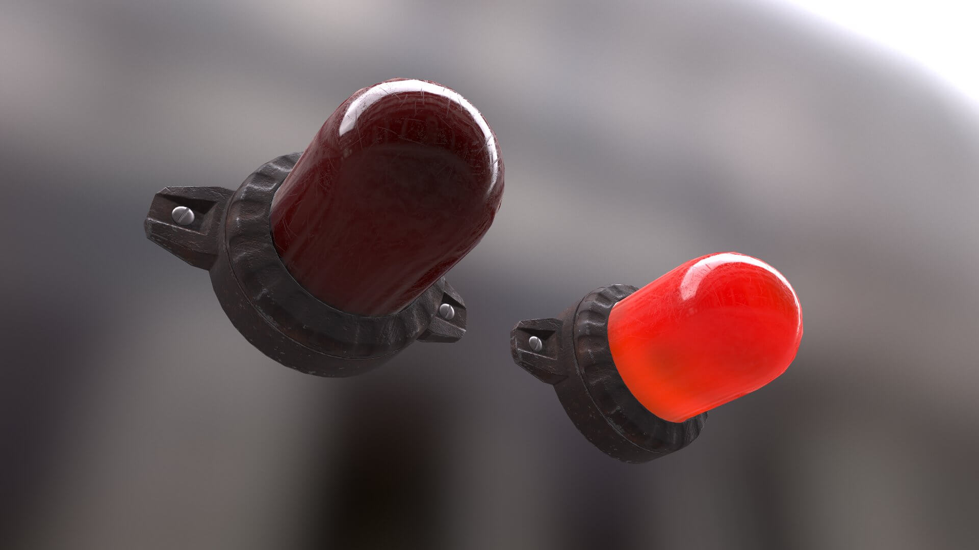 Signal Lamp - 3D Model by Grishmanovskij Anton