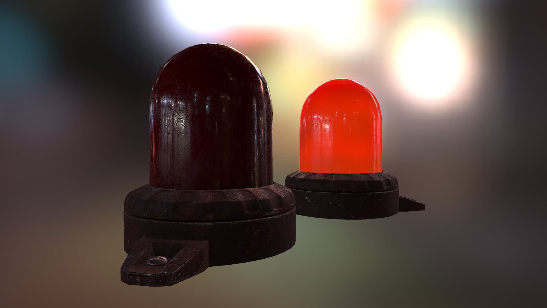 Signal Lamp - 3D Model by Grishmanovskij Anton