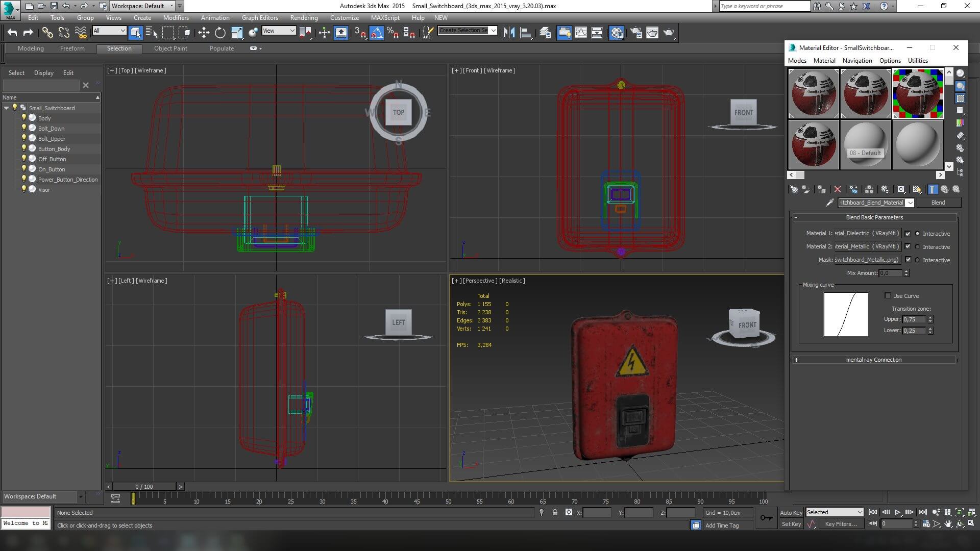 Small Switchboard - 3D Model by Grishmanovskij Anton