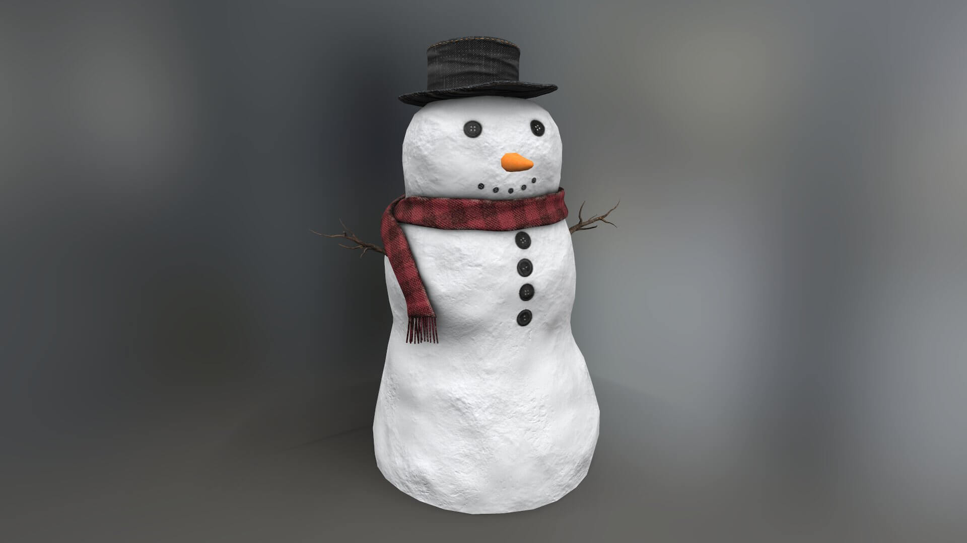Snowman V2 - 3D Model by Grishmanovskij Anton