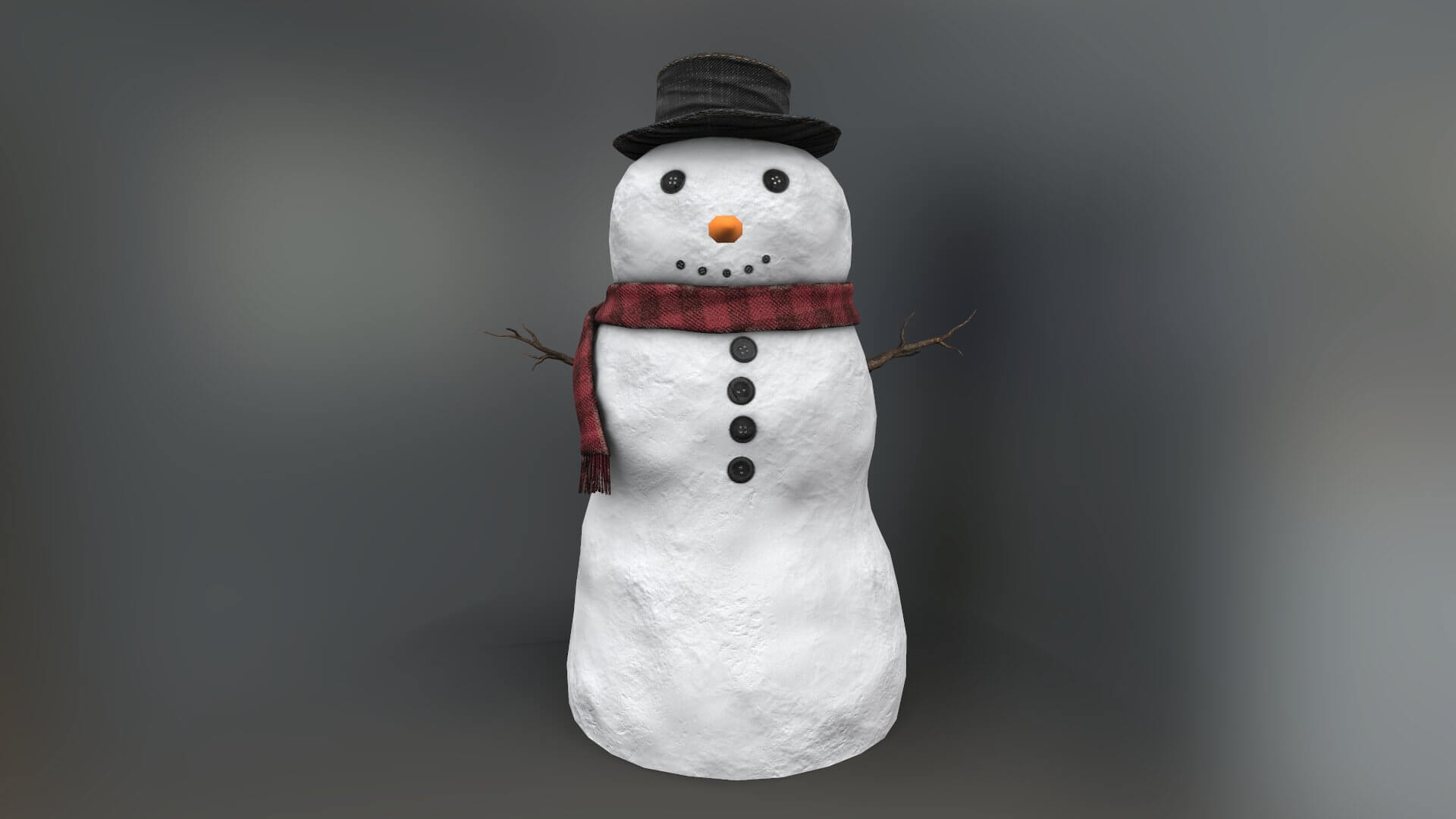 Snowman V2 - 3D Model by Grishmanovskij Anton
