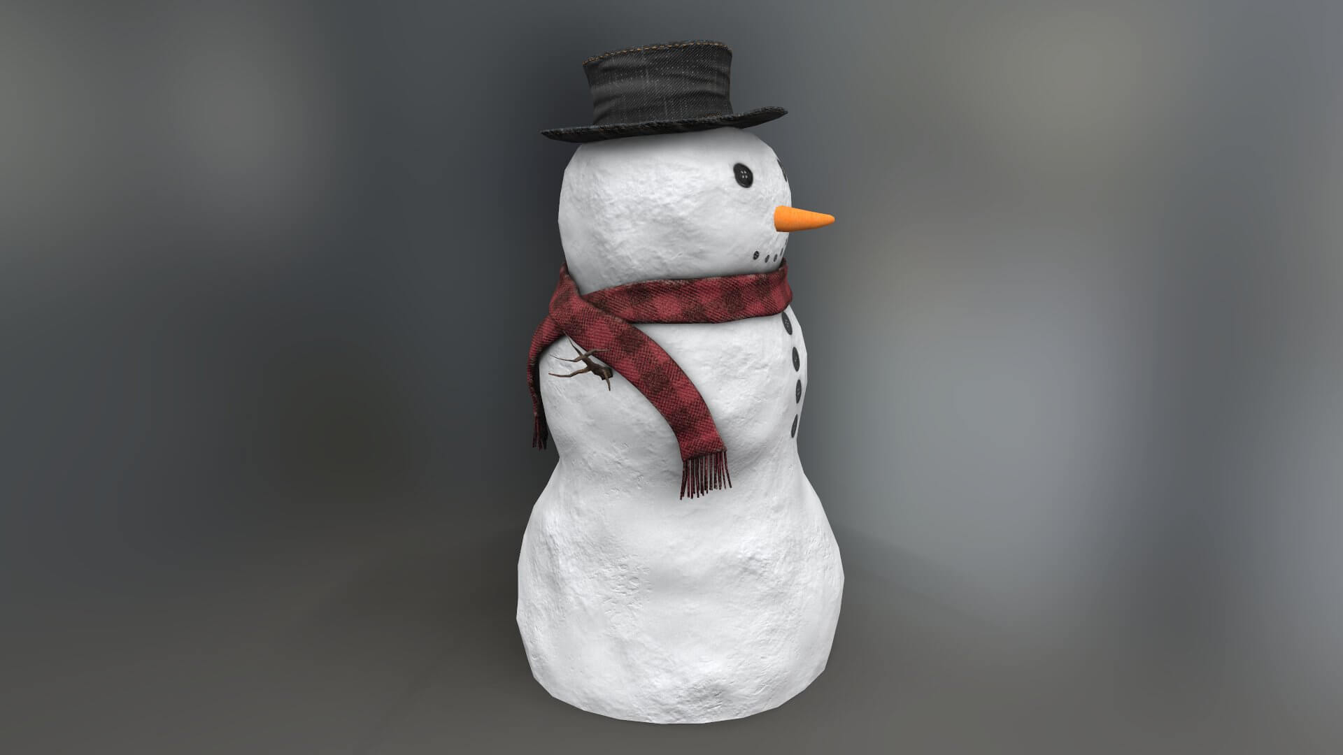 Snowman V2 - 3D Model by Grishmanovskij Anton