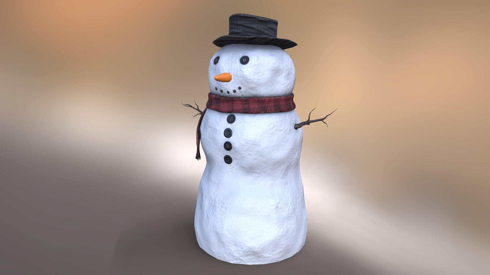 Snowman V2 - 3D Model by Grishmanovskij Anton