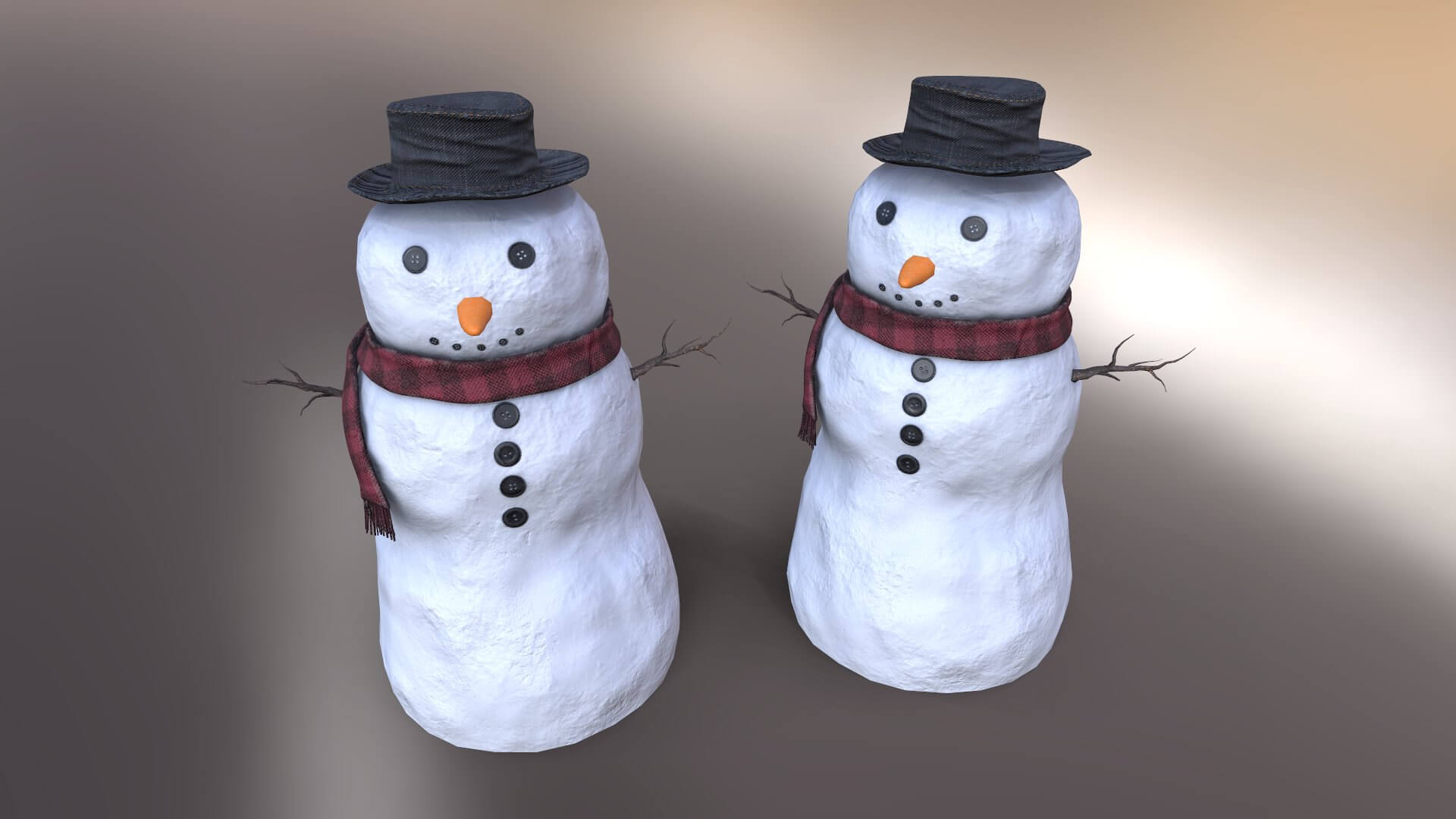 Snowman V2 - 3D Model by Grishmanovskij Anton