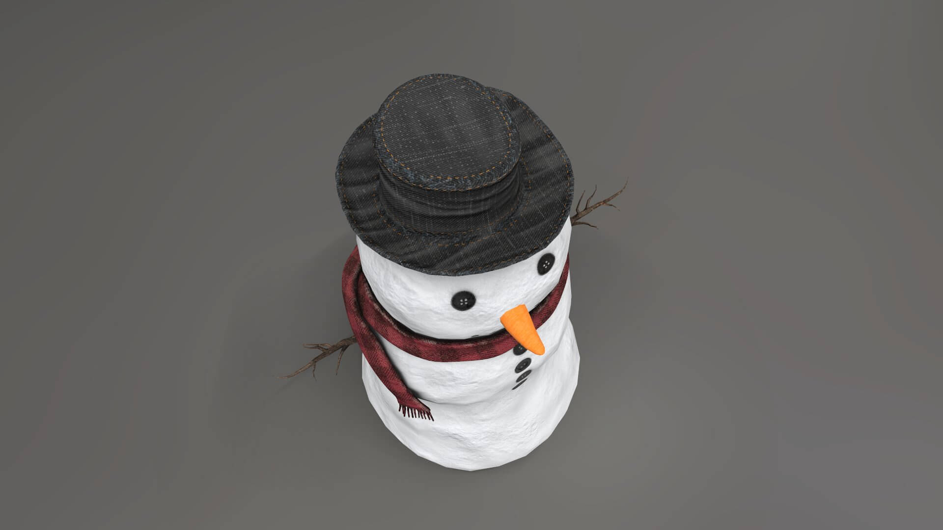 Snowman V2 - 3D Model by Grishmanovskij Anton