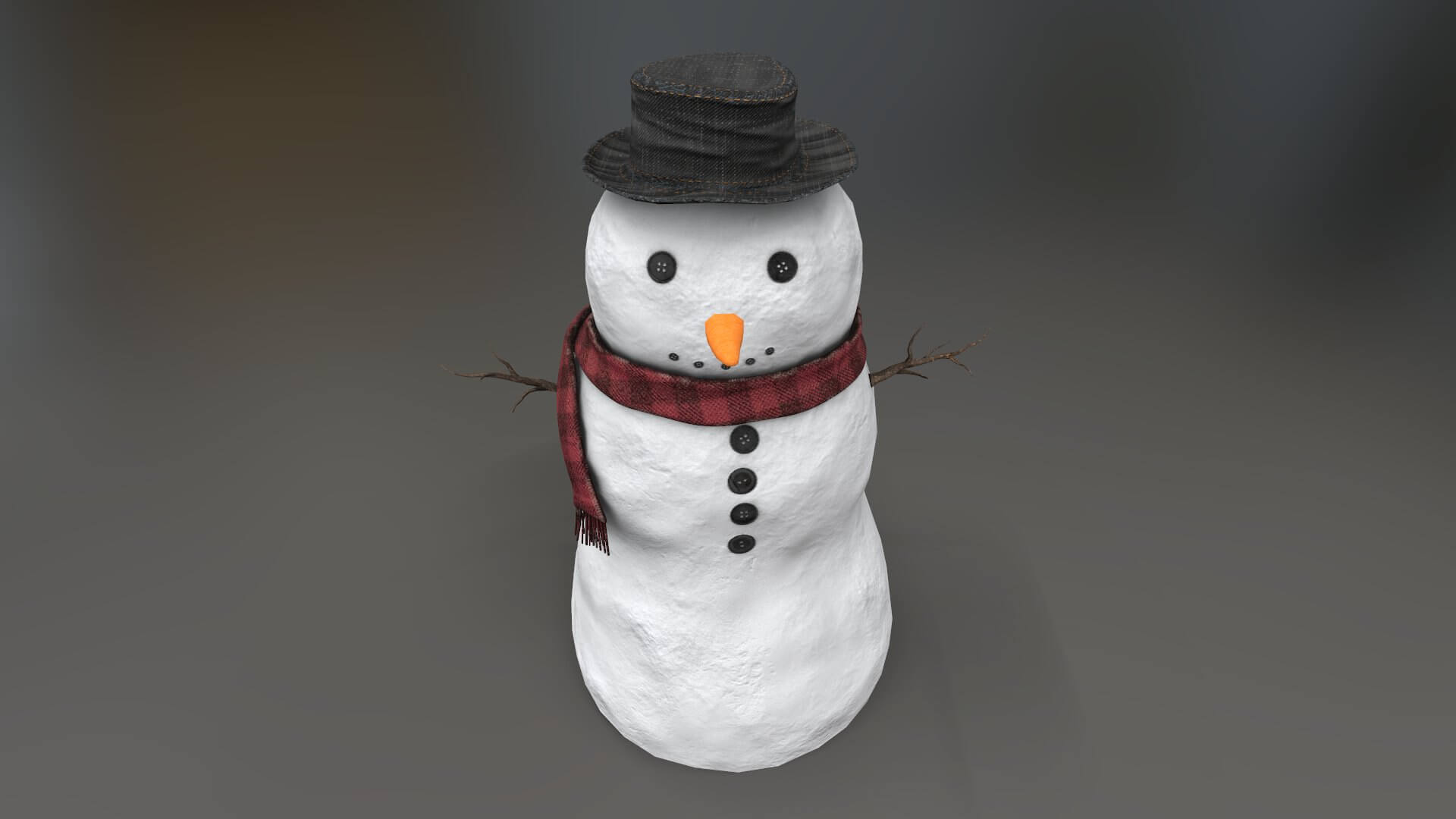 Snowman V2 - 3D Model by Grishmanovskij Anton