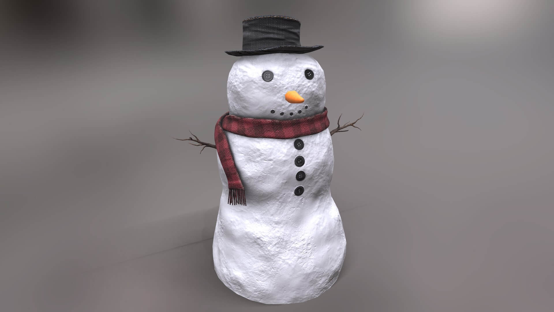 Snowman V2 - 3D Model by Grishmanovskij Anton