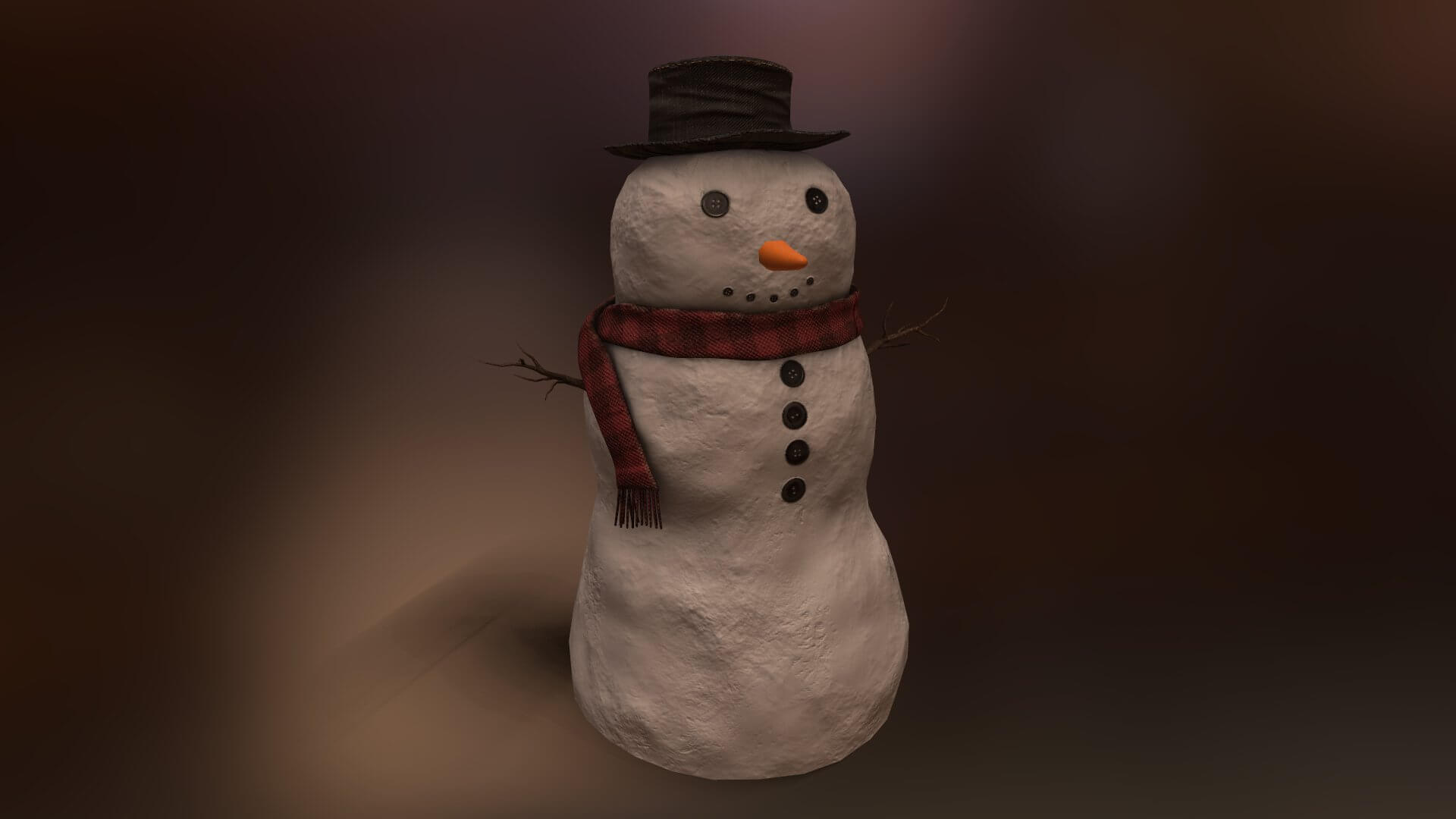 Snowman V2 - 3D Model by Grishmanovskij Anton