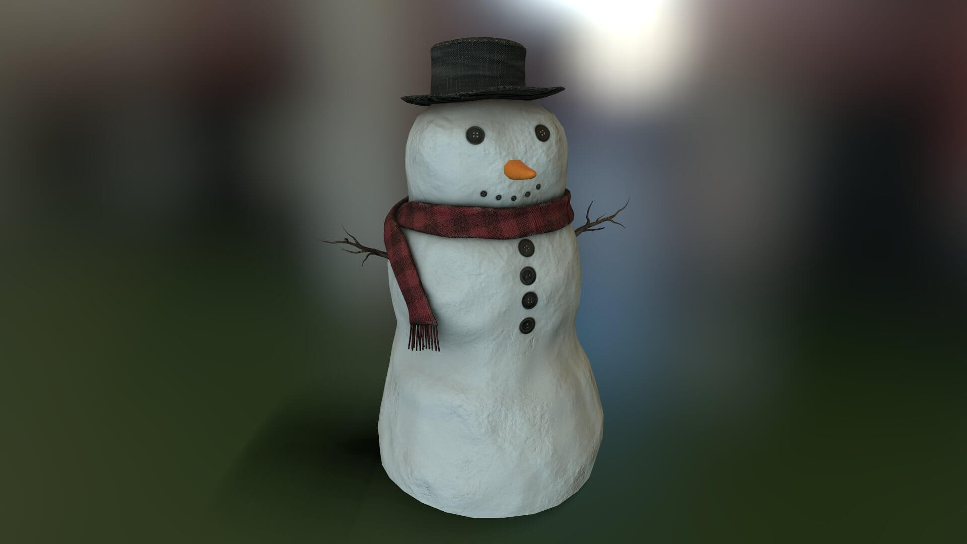 Snowman V2 - 3D Model by Grishmanovskij Anton