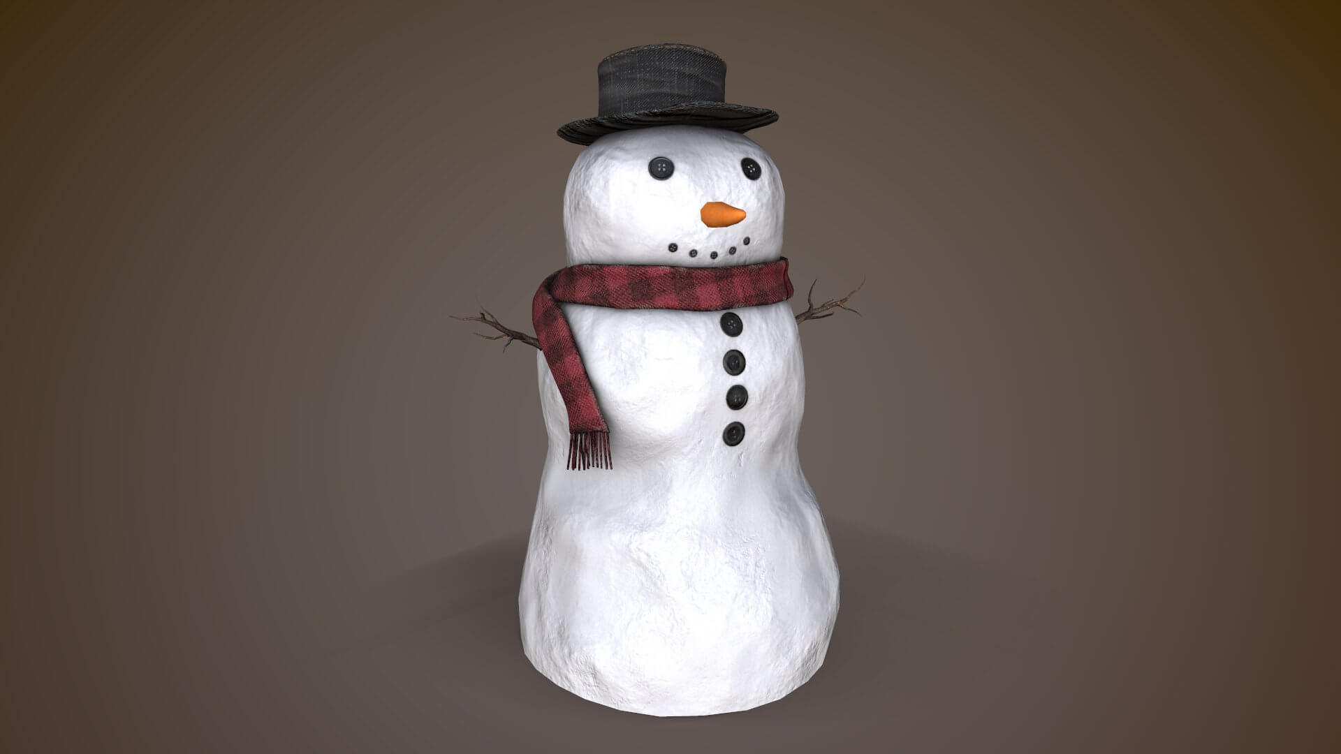 Snowman V2 - 3D Model by Grishmanovskij Anton
