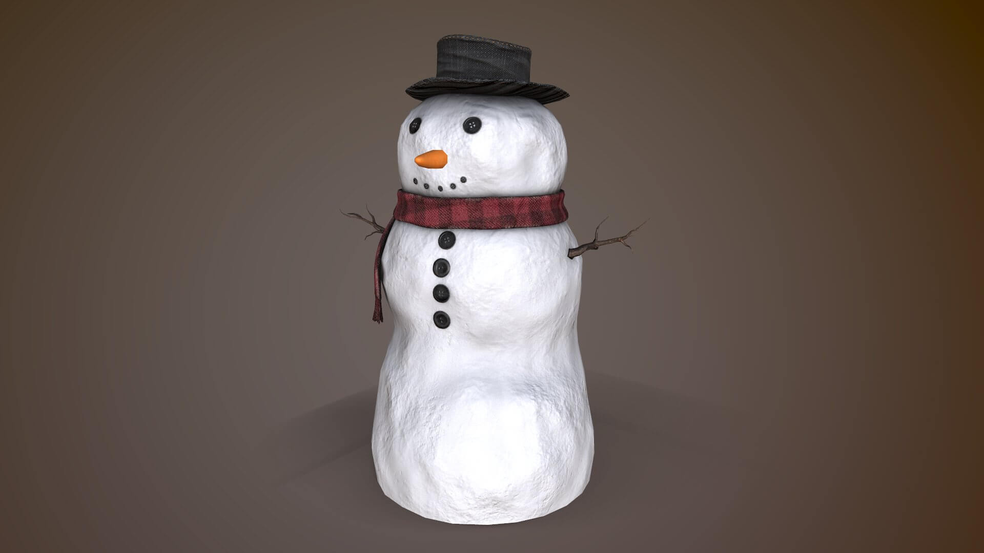 Snowman V2 - 3D Model by Grishmanovskij Anton