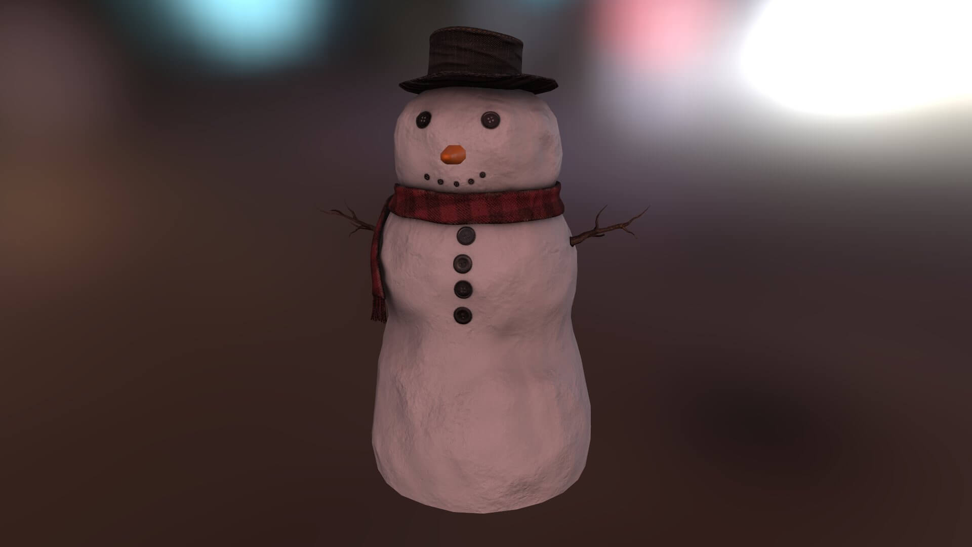 Snowman V2 - 3D Model by Grishmanovskij Anton