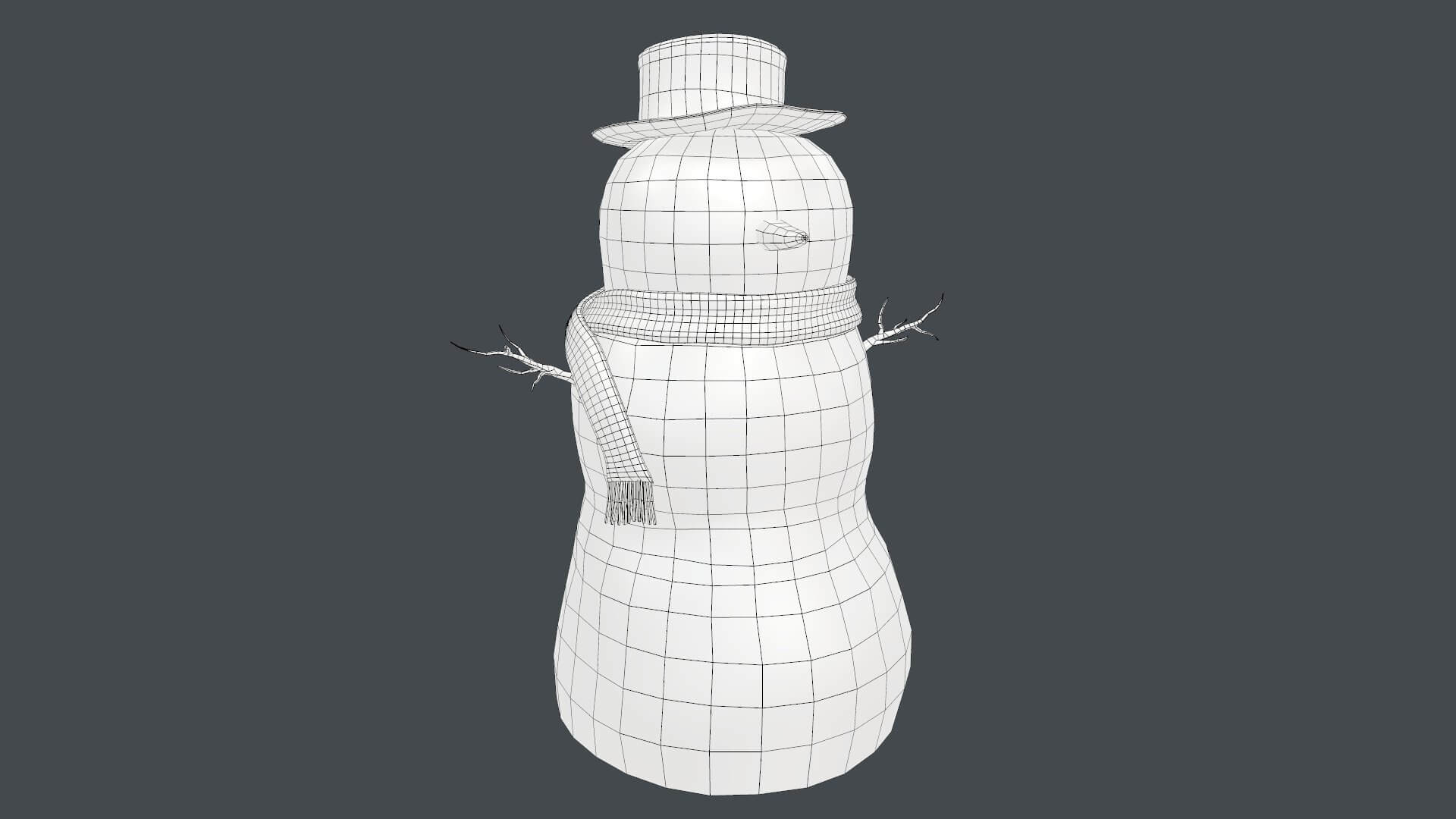 Snowman V2 - 3D Model by Grishmanovskij Anton