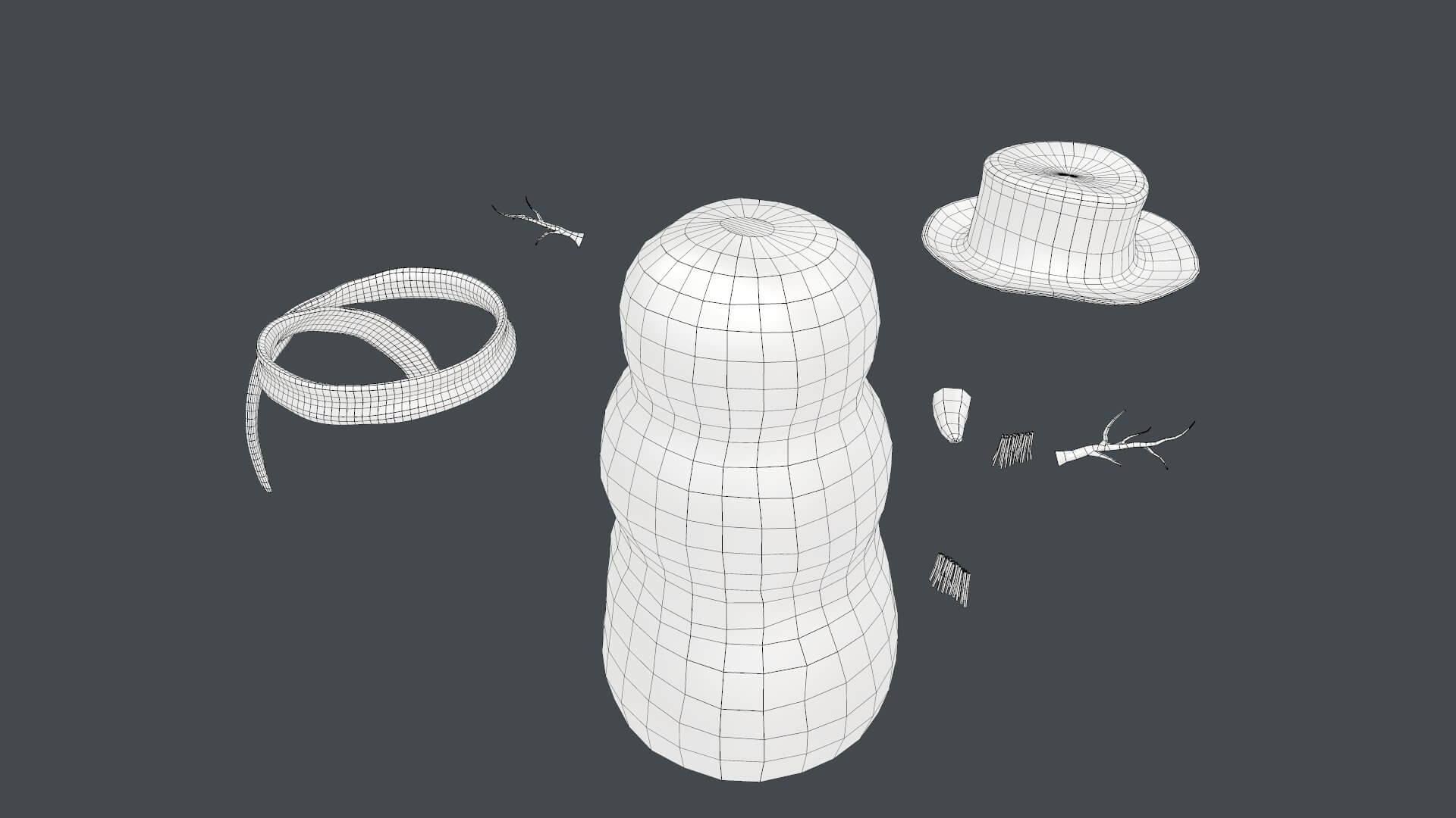 Snowman V2 - 3D Model by Grishmanovskij Anton