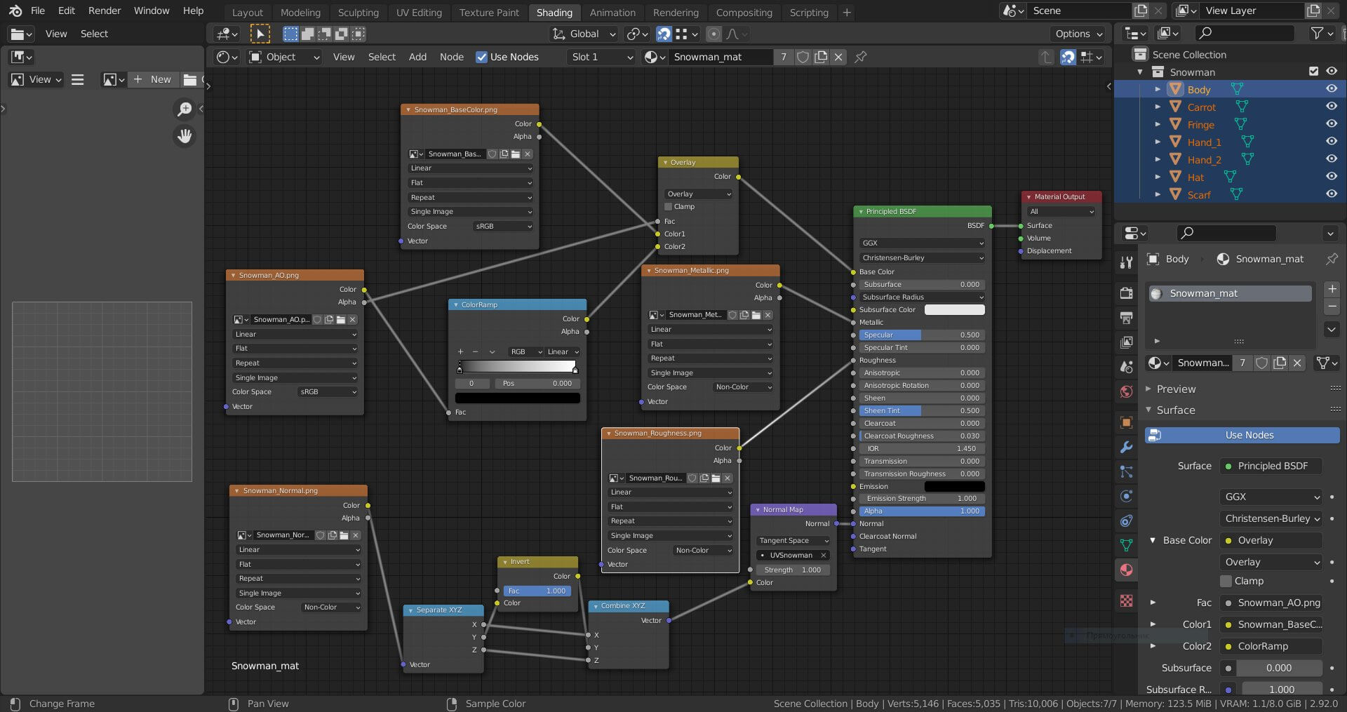 Snowman V2 - 3D Model by Grishmanovskij Anton