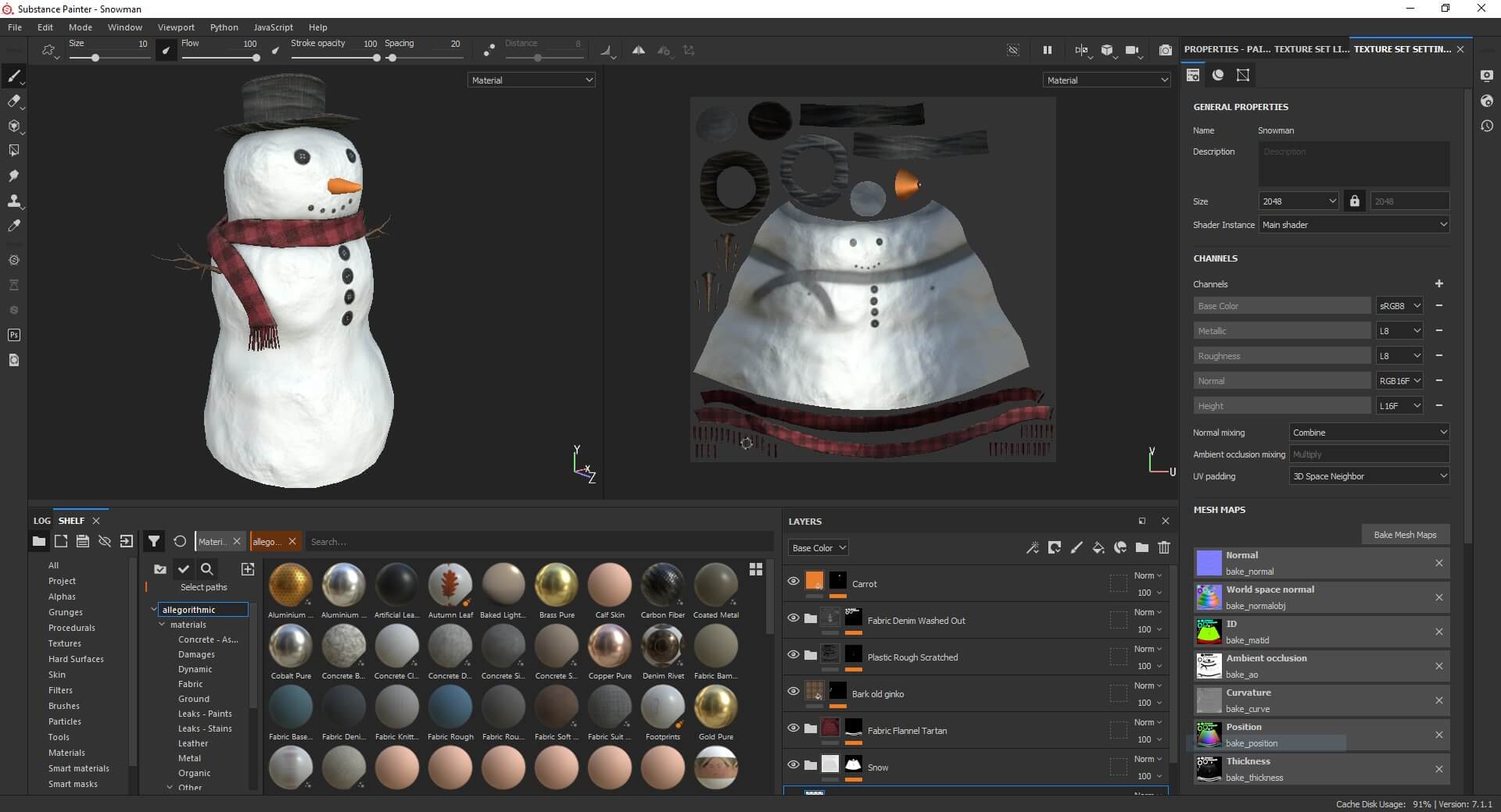 Snowman V2 - 3D Model by Grishmanovskij Anton