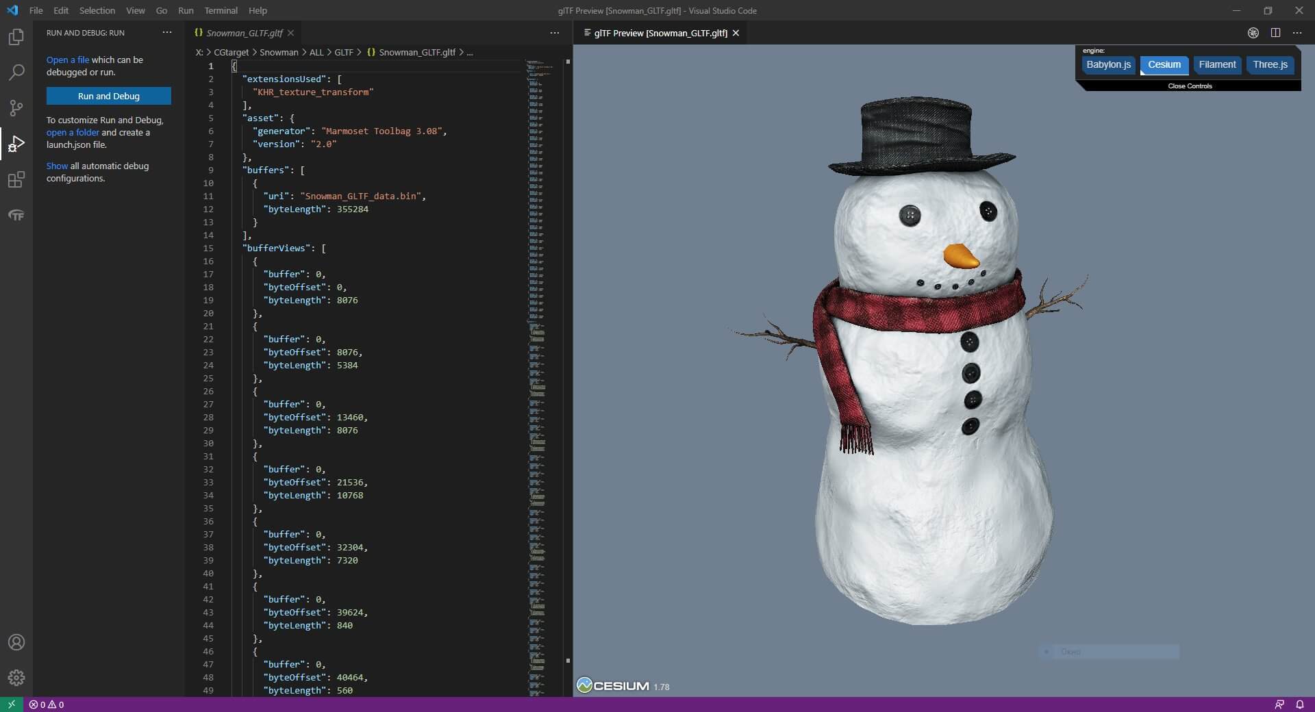 Snowman V2 - 3D Model by Grishmanovskij Anton