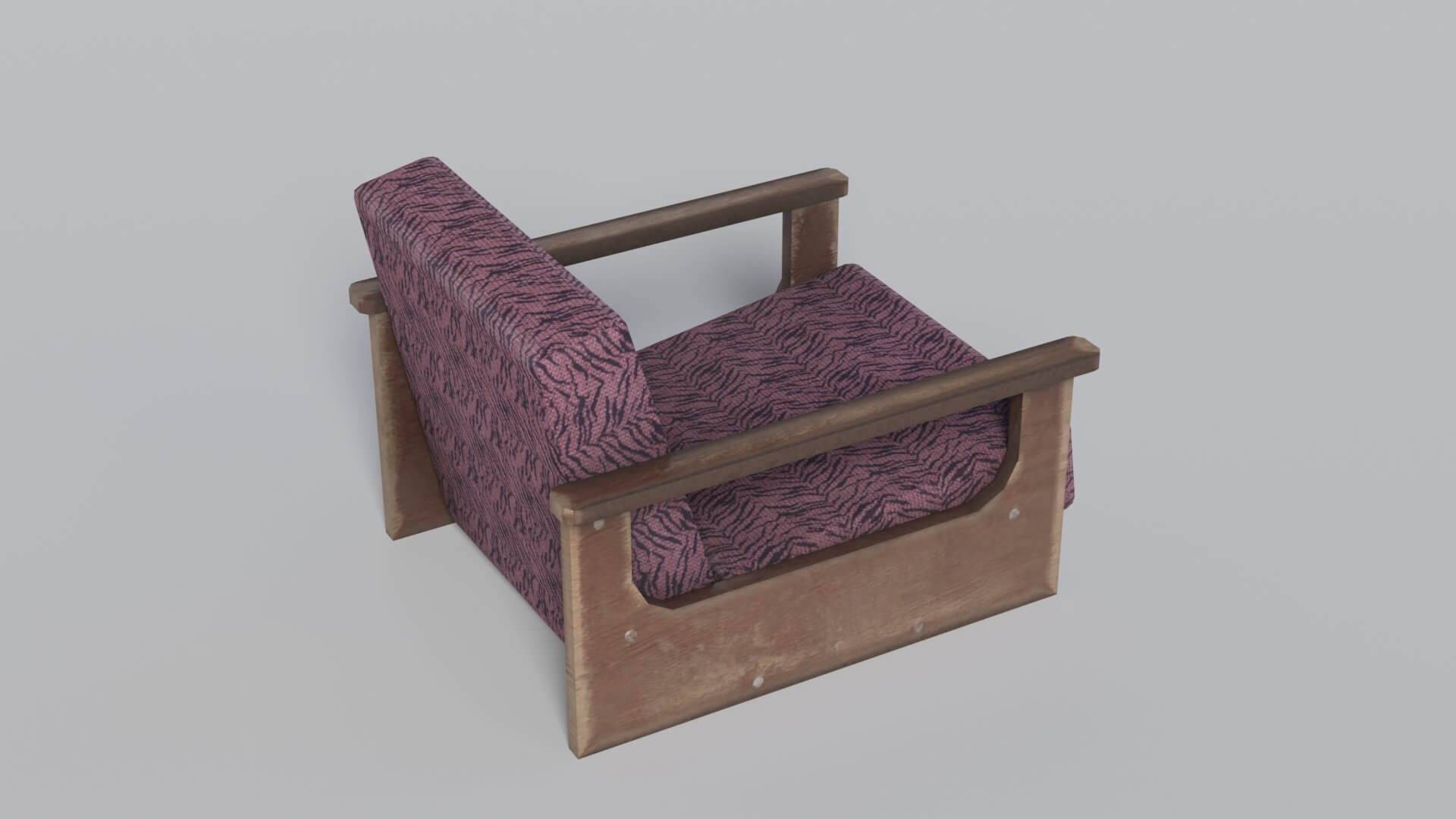 Soviet Armchair - 3D Model by Grishmanovskij Anton