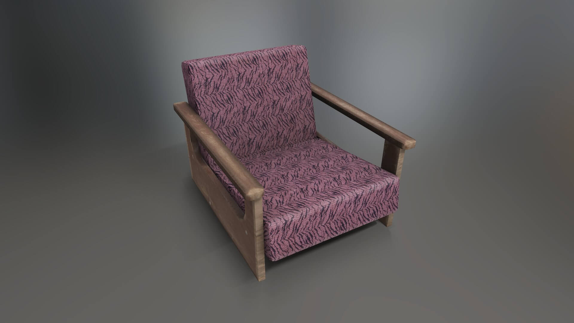 Soviet Armchair - 3D Model by Grishmanovskij Anton