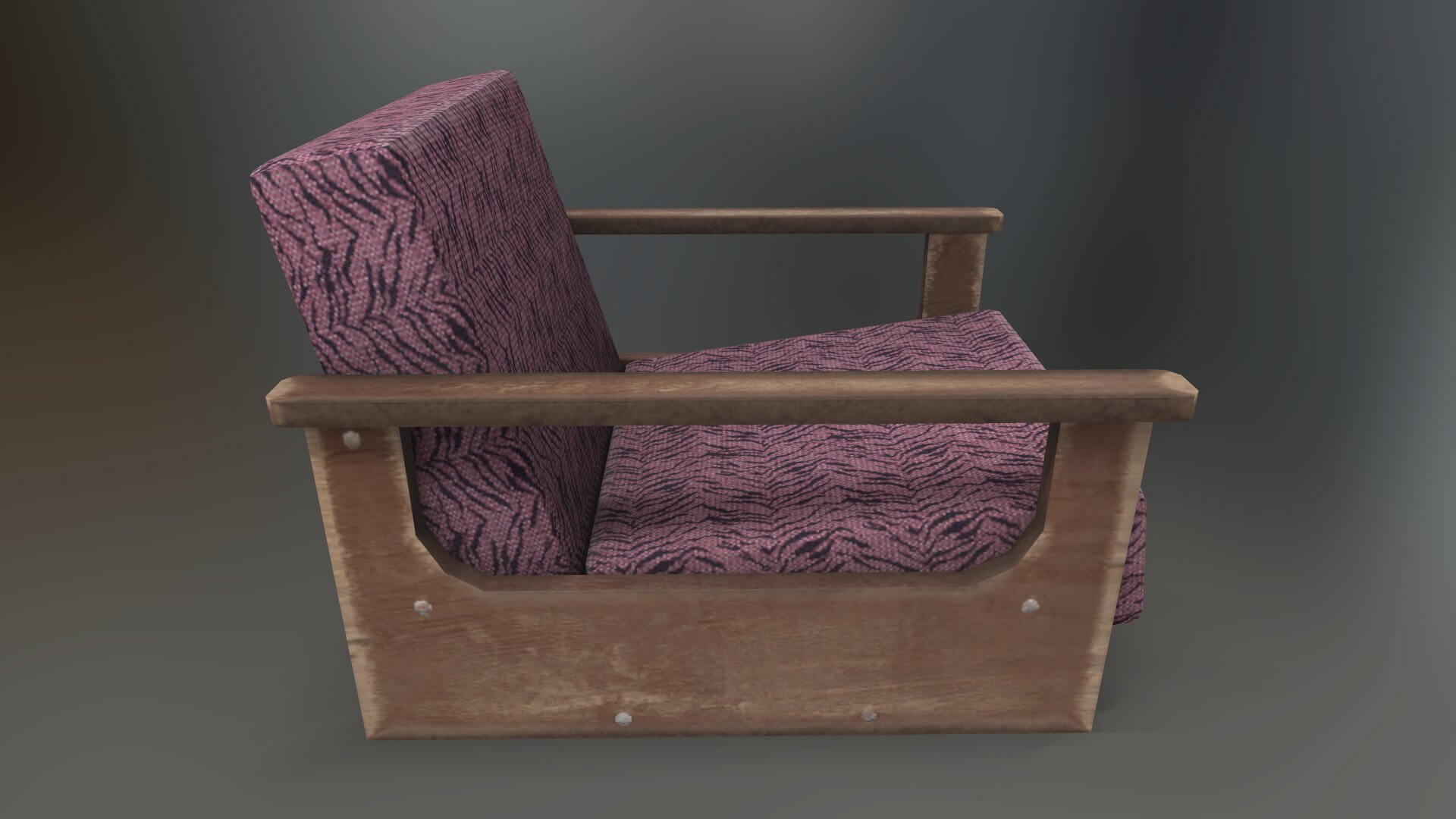 Soviet Armchair - 3D Model by Grishmanovskij Anton