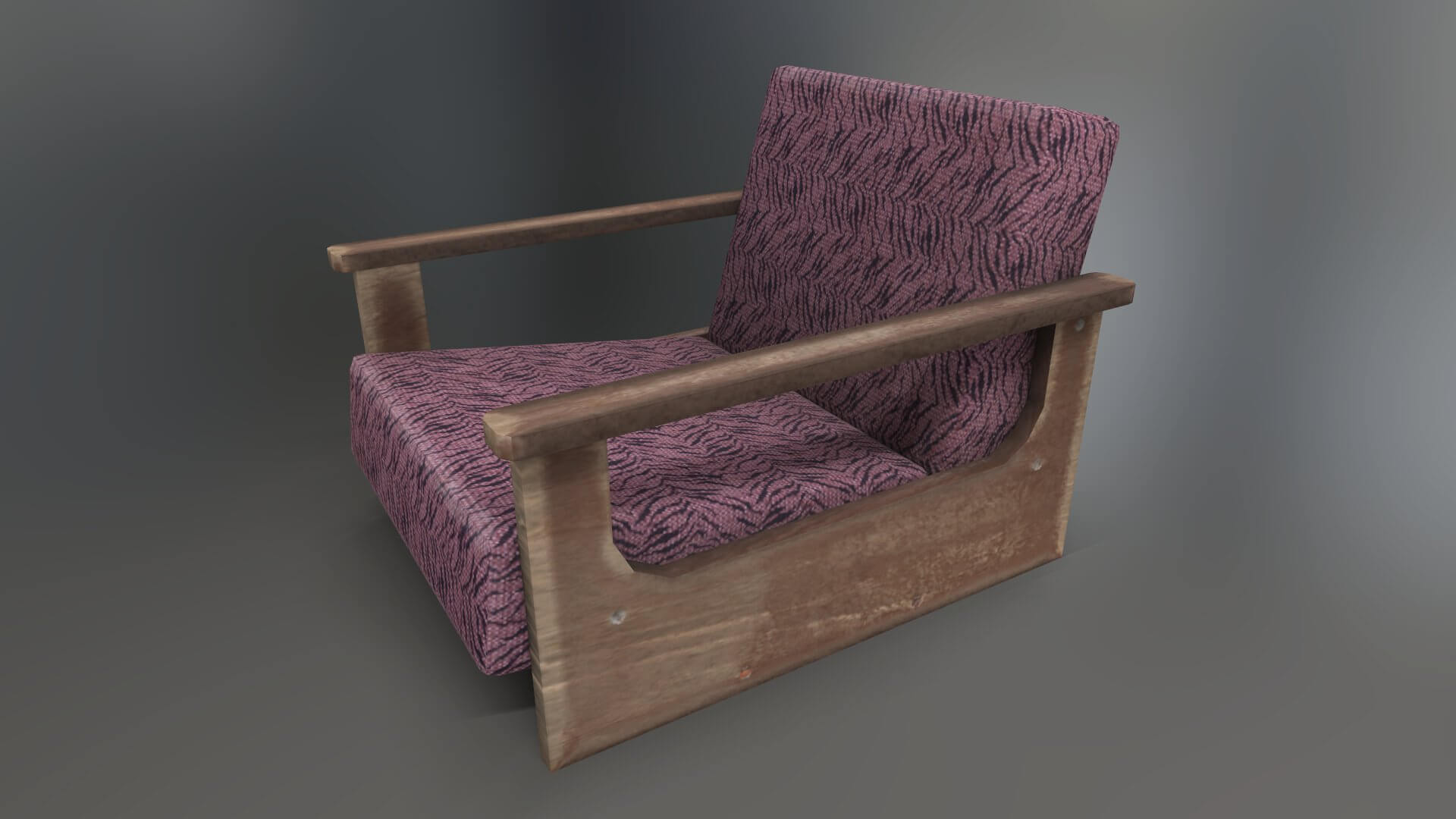 Soviet Armchair - 3D Model by Grishmanovskij Anton