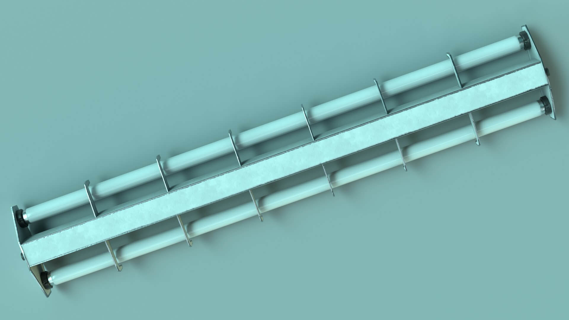 Soviet Fluorescent Lamp - 3D Model by Grishmanovskij Anton