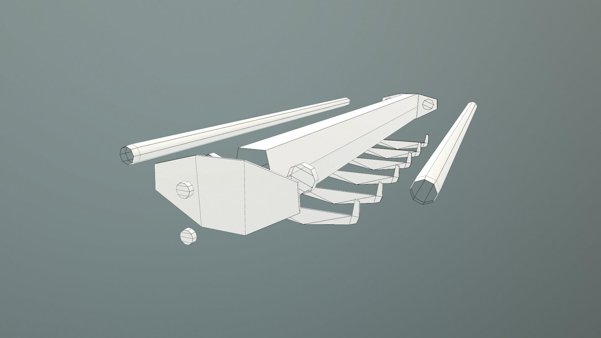 Soviet Fluorescent Lamp - 3D Model by Grishmanovskij Anton