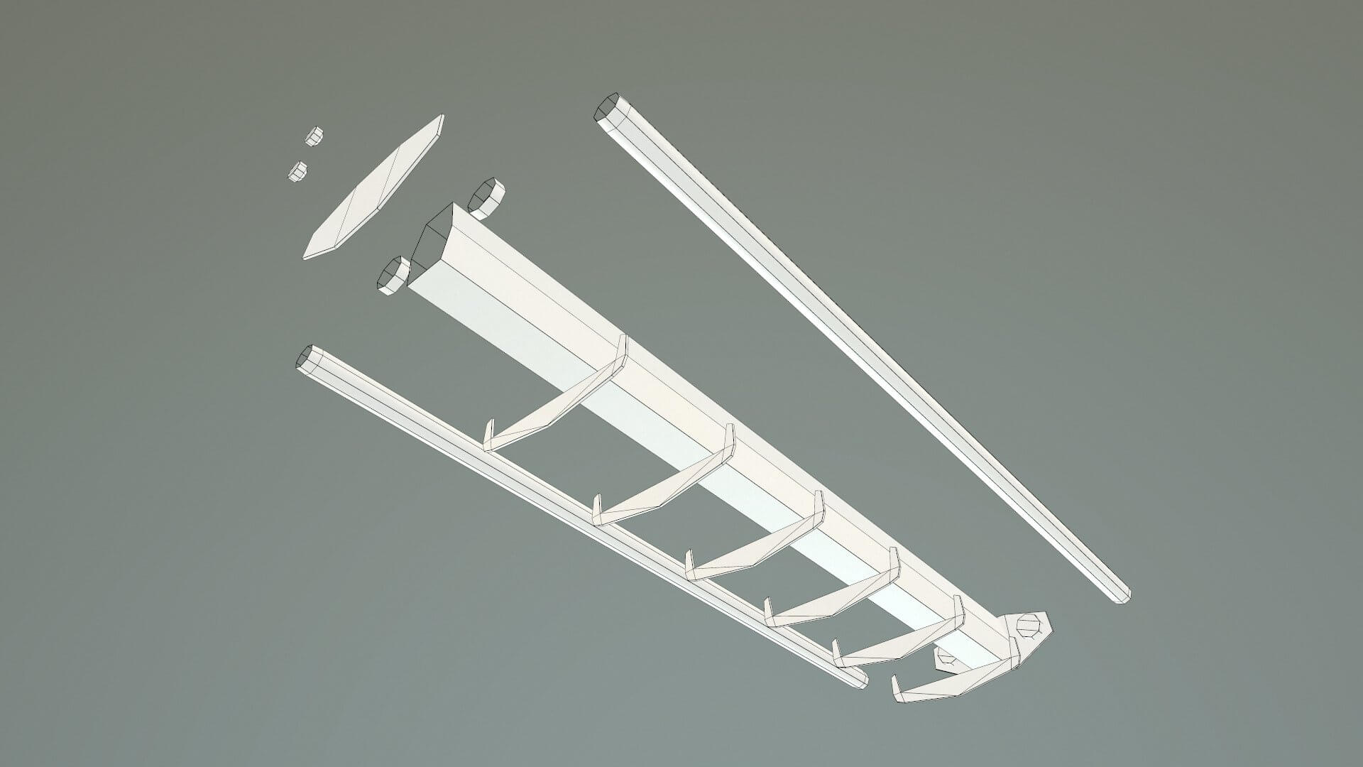 Soviet Fluorescent Lamp - 3D Model by Grishmanovskij Anton