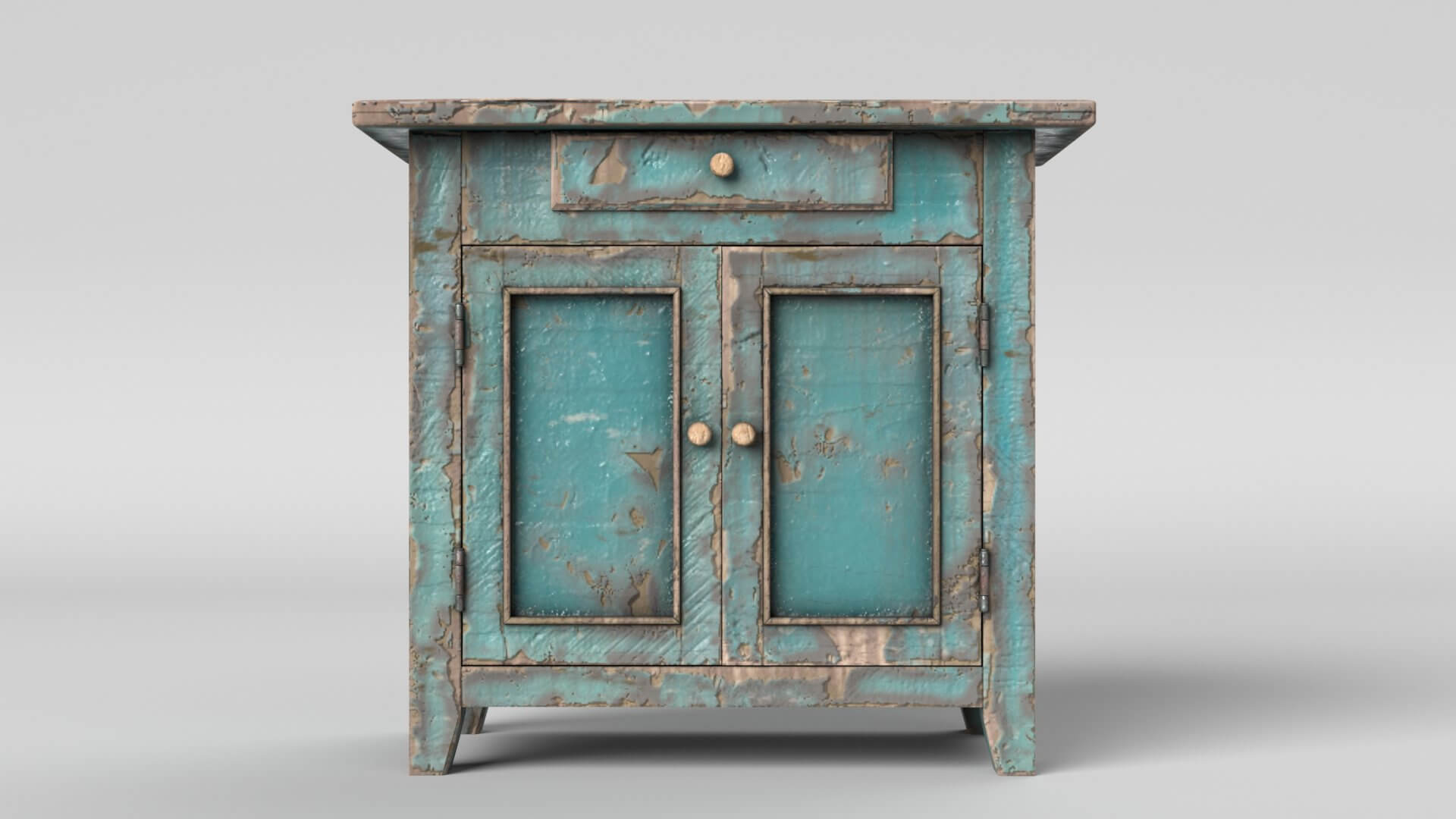 Soviet Kitchen Table - 3D Model by Grishmanovskij Anton