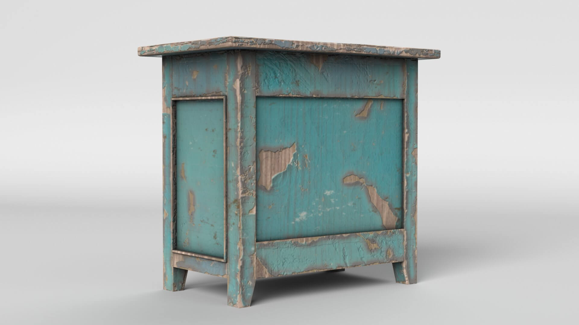 Soviet Kitchen Table - 3D Model by Grishmanovskij Anton