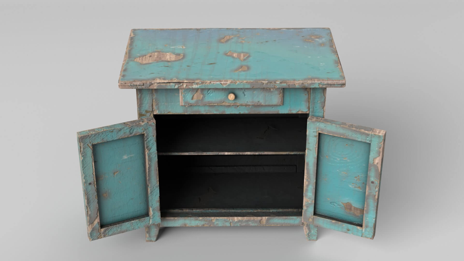 Soviet Kitchen Table - 3D Model by Grishmanovskij Anton