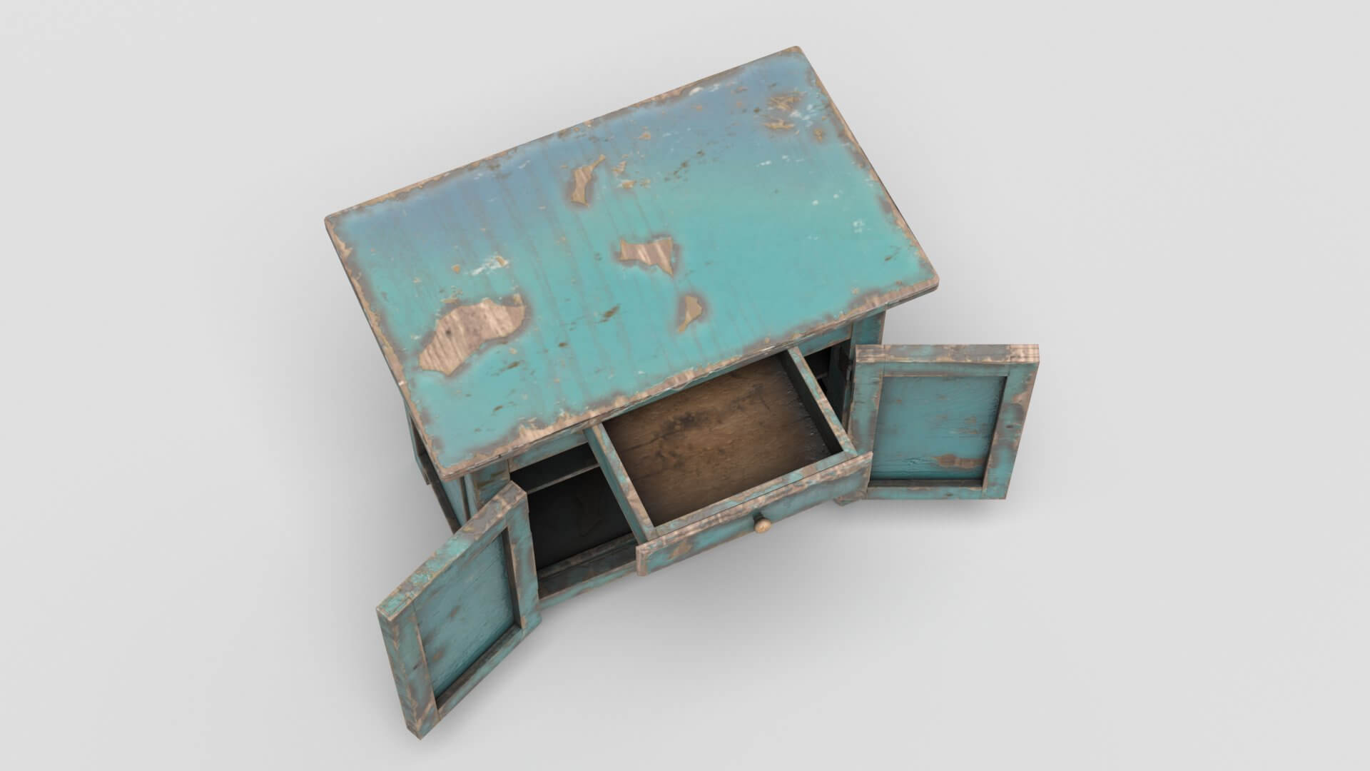 Soviet Kitchen Table - 3D Model by Grishmanovskij Anton