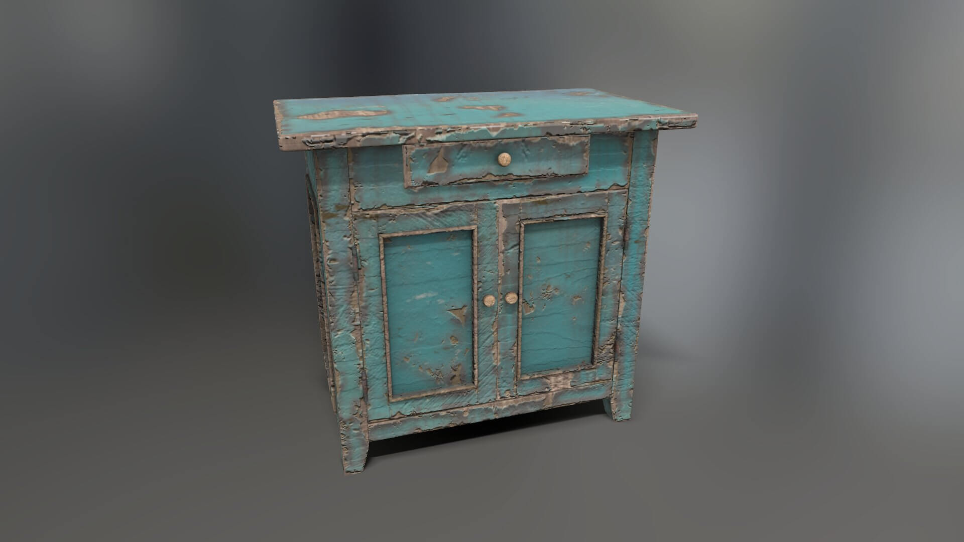 Soviet Kitchen Table - 3D Model by Grishmanovskij Anton