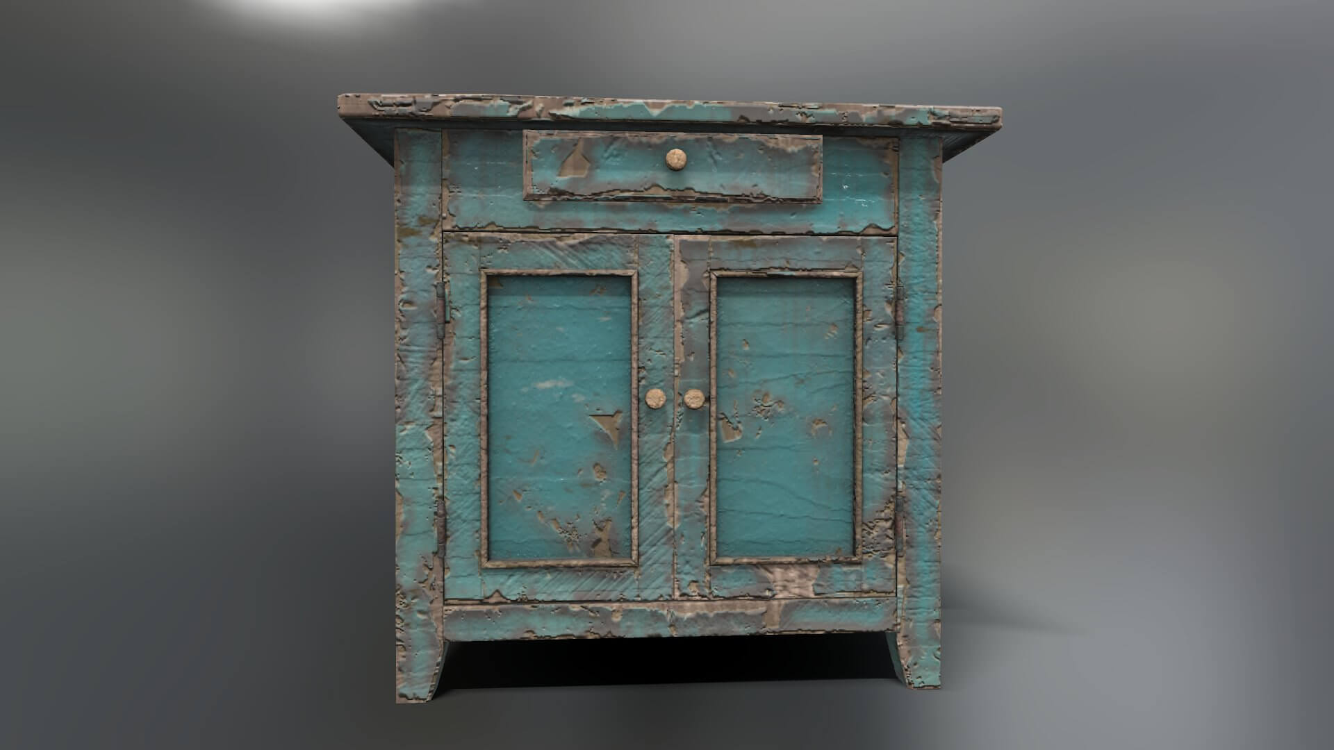 Soviet Kitchen Table - 3D Model by Grishmanovskij Anton