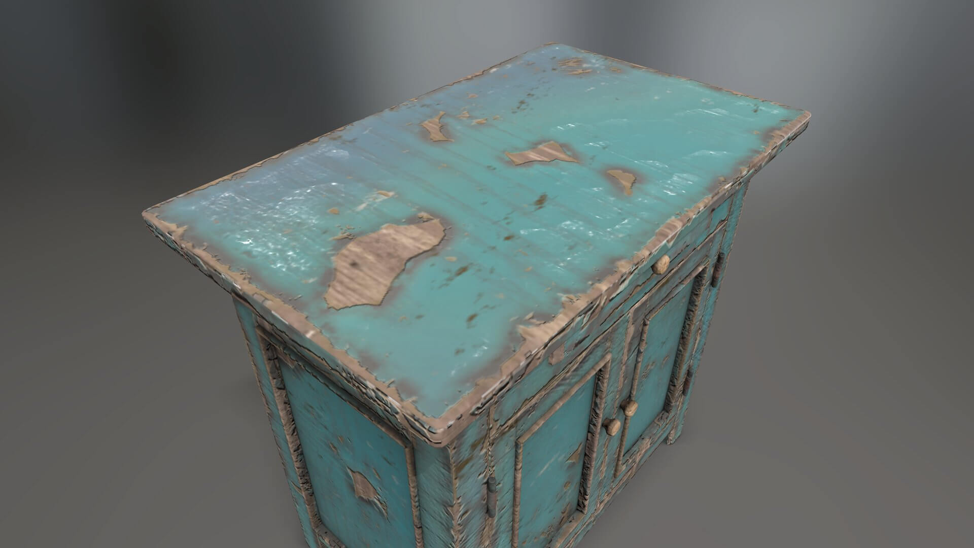 Soviet Kitchen Table - 3D Model by Grishmanovskij Anton