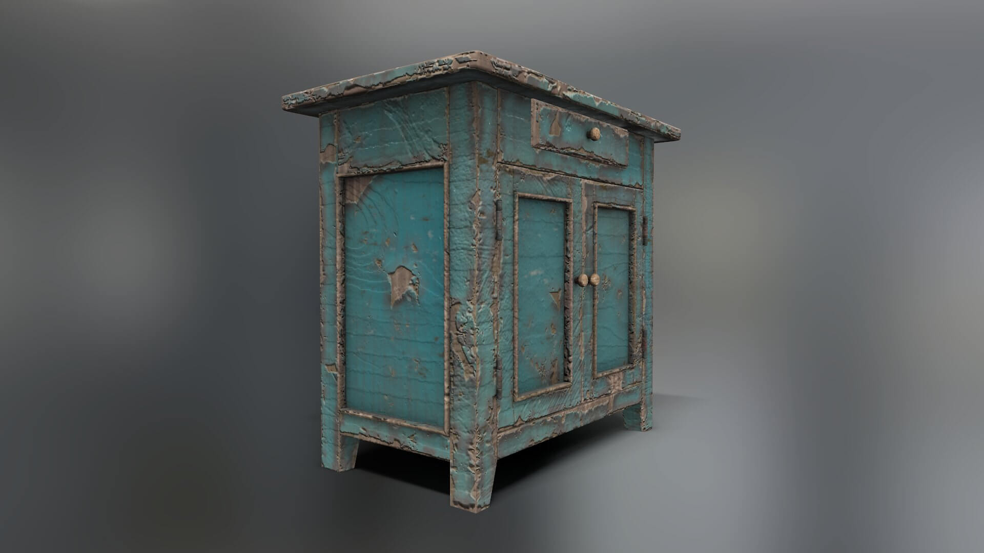 Soviet Kitchen Table - 3D Model by Grishmanovskij Anton