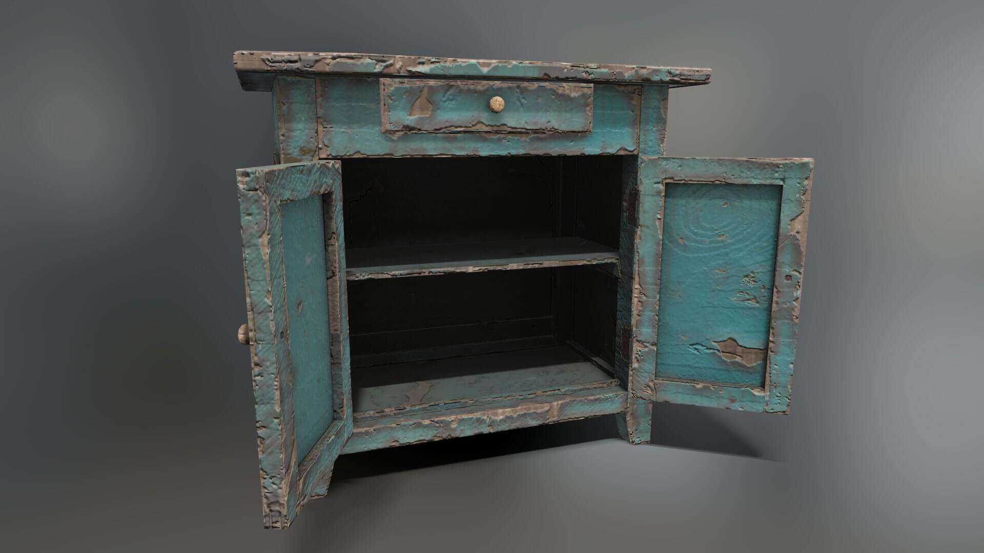 Soviet Kitchen Table - 3D Model by Grishmanovskij Anton