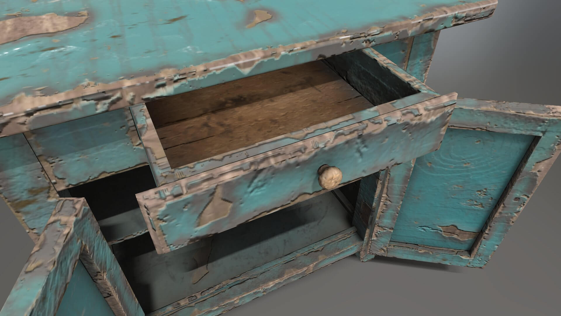 Soviet Kitchen Table - 3D Model by Grishmanovskij Anton