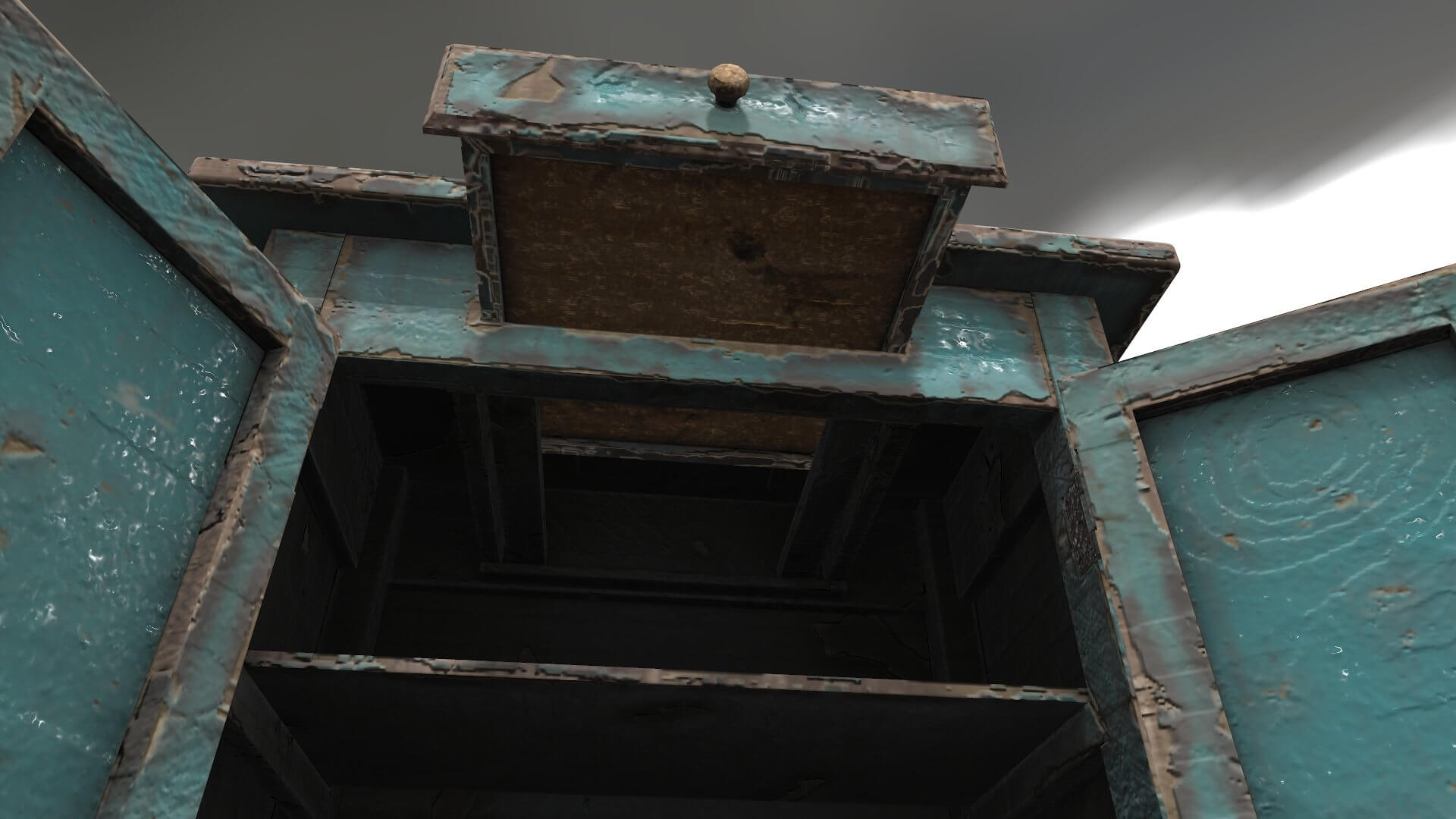 Soviet Kitchen Table - 3D Model by Grishmanovskij Anton