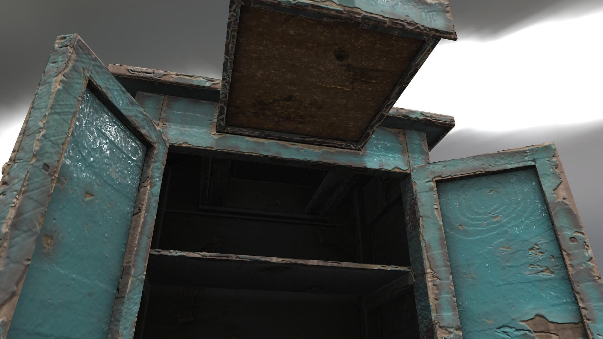 Soviet Kitchen Table - 3D Model by Grishmanovskij Anton