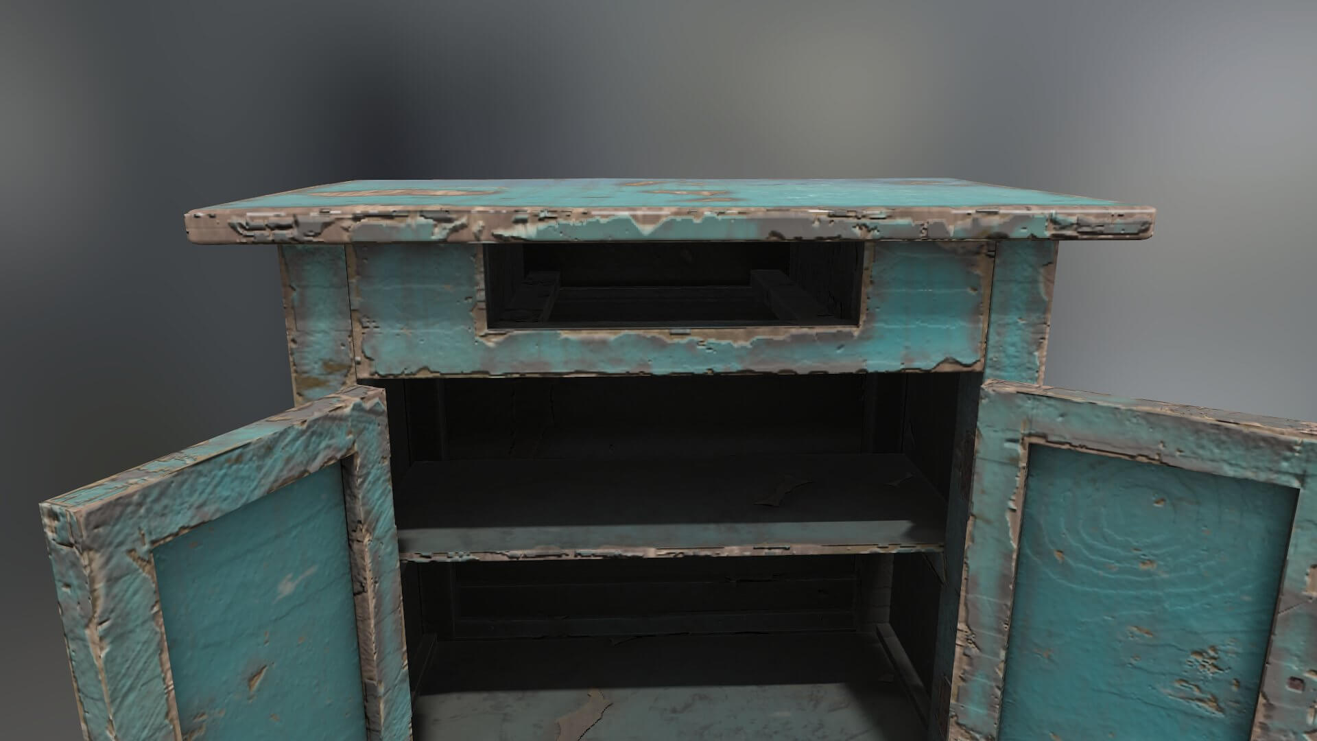 Soviet Kitchen Table - 3D Model by Grishmanovskij Anton