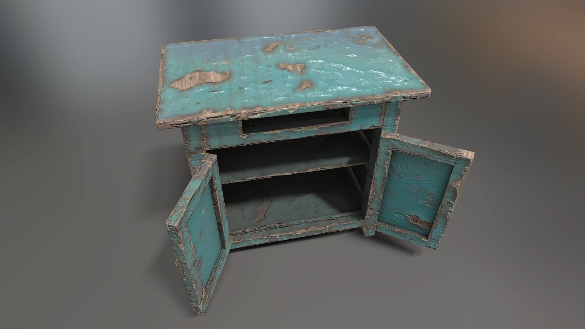 Soviet Kitchen Table - 3D Model by Grishmanovskij Anton