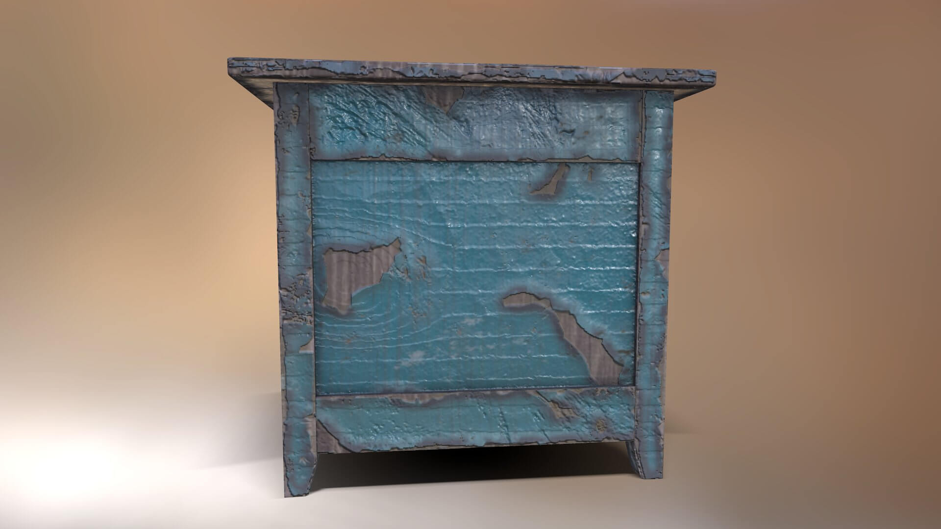 Soviet Kitchen Table - 3D Model by Grishmanovskij Anton