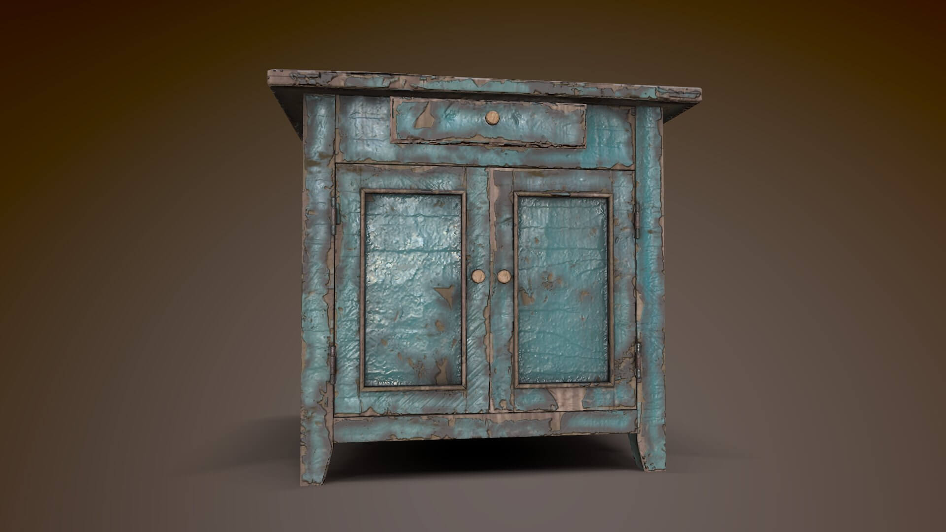 Soviet Kitchen Table - 3D Model by Grishmanovskij Anton