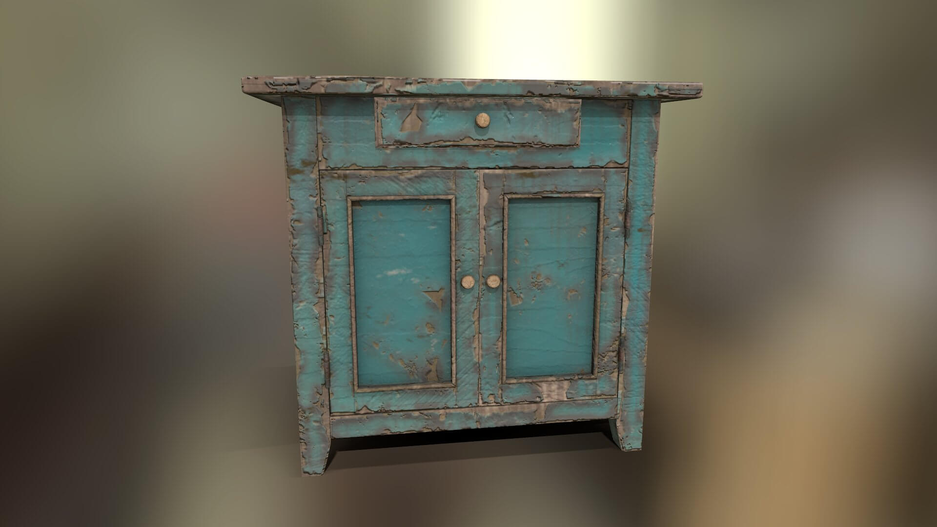 Soviet Kitchen Table - 3D Model by Grishmanovskij Anton