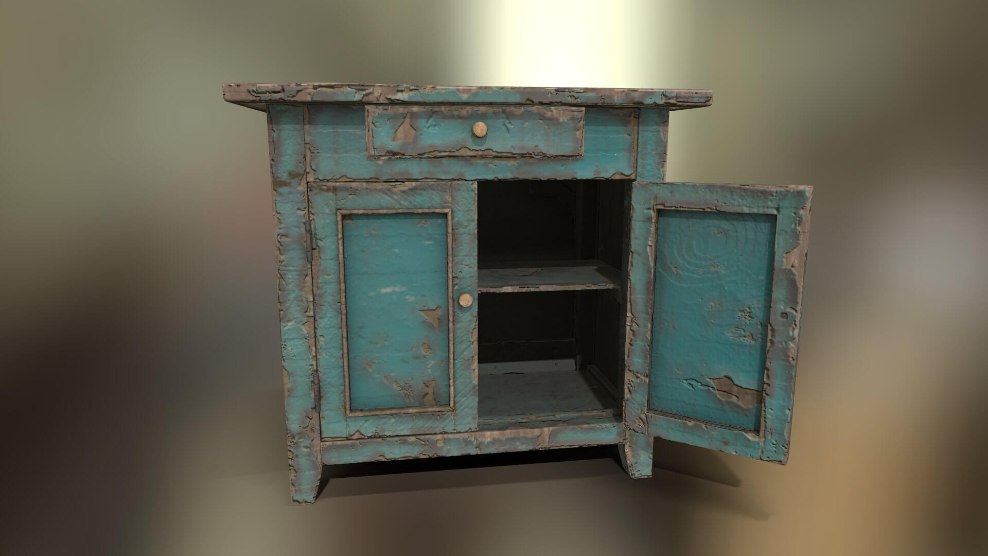 Soviet Kitchen Table - 3D Model by Grishmanovskij Anton